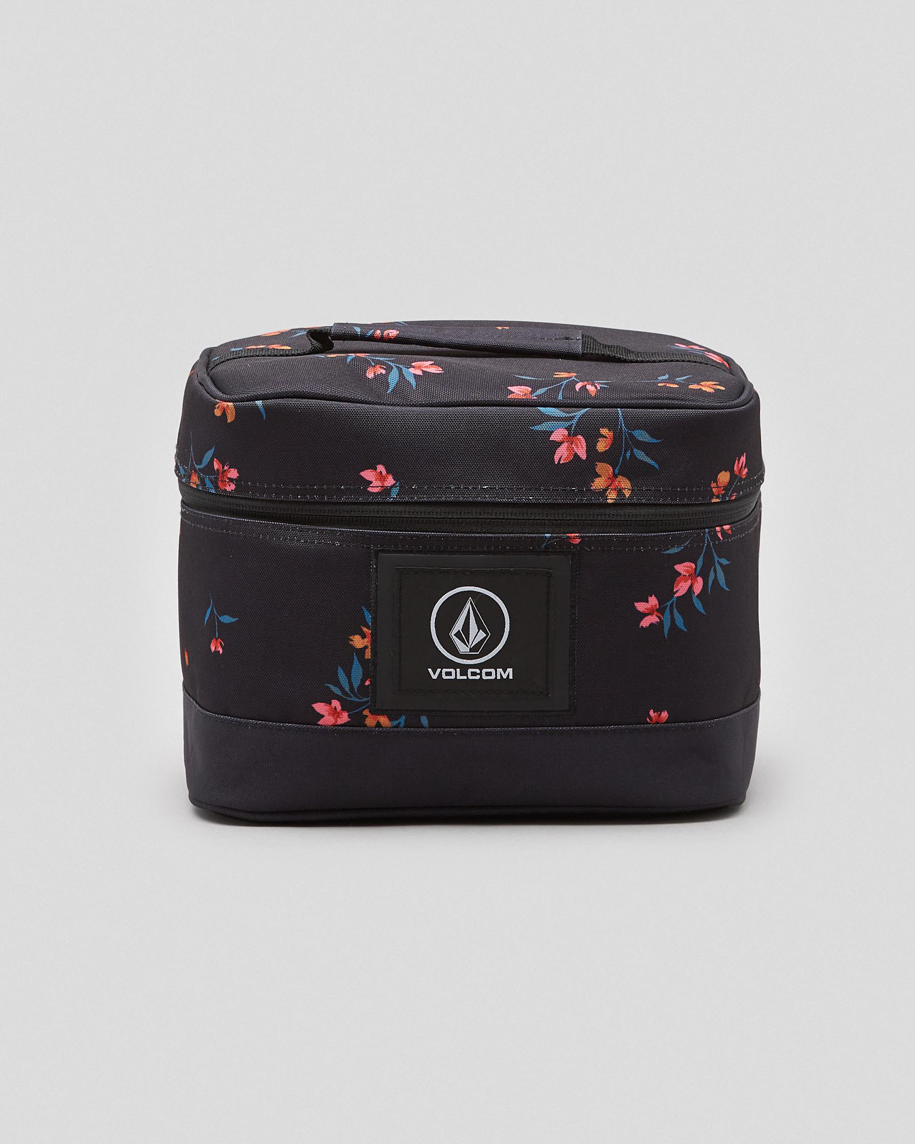 Shop Volcom Patch Attack Deluxe Makeup Case Set In Black/yellow - Fast Shipping & Easy Returns ...