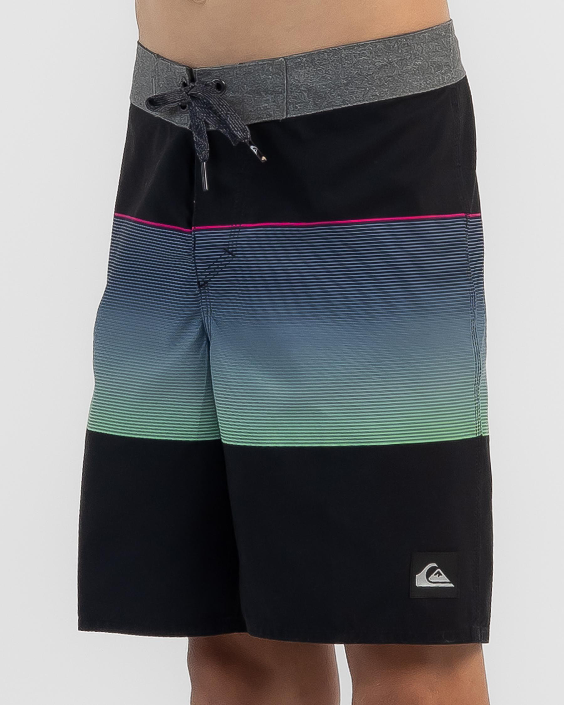 Shop Quiksilver Boys' Everyday Slab Board Shorts In Black - Fast ...