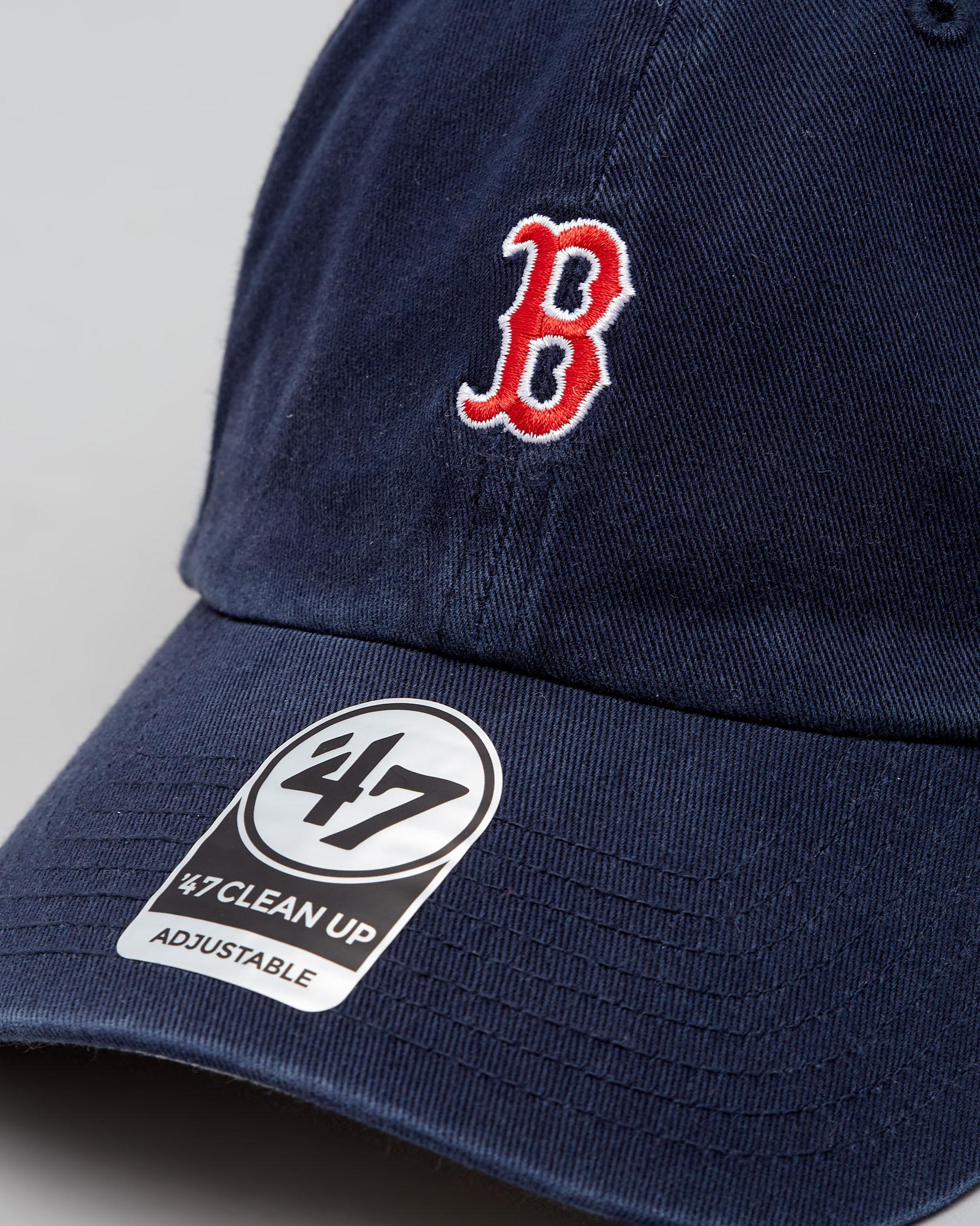 Shop Forty Seven Base Runner Boston Cap In Navy - Fast Shipping & Easy ...