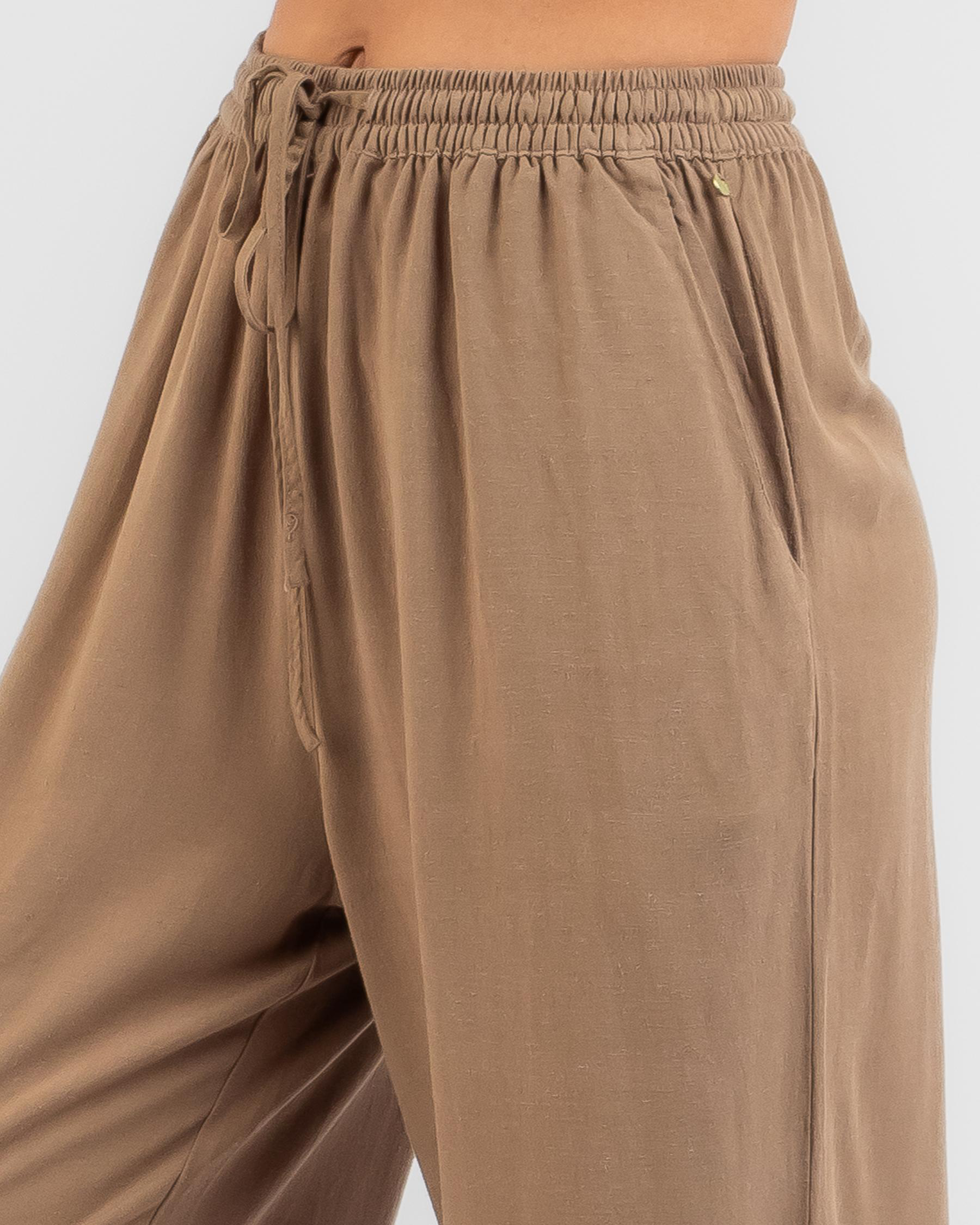 Shop Rusty Saltwater Beach Pants In Cocoa Brown - Fast Shipping & Easy ...