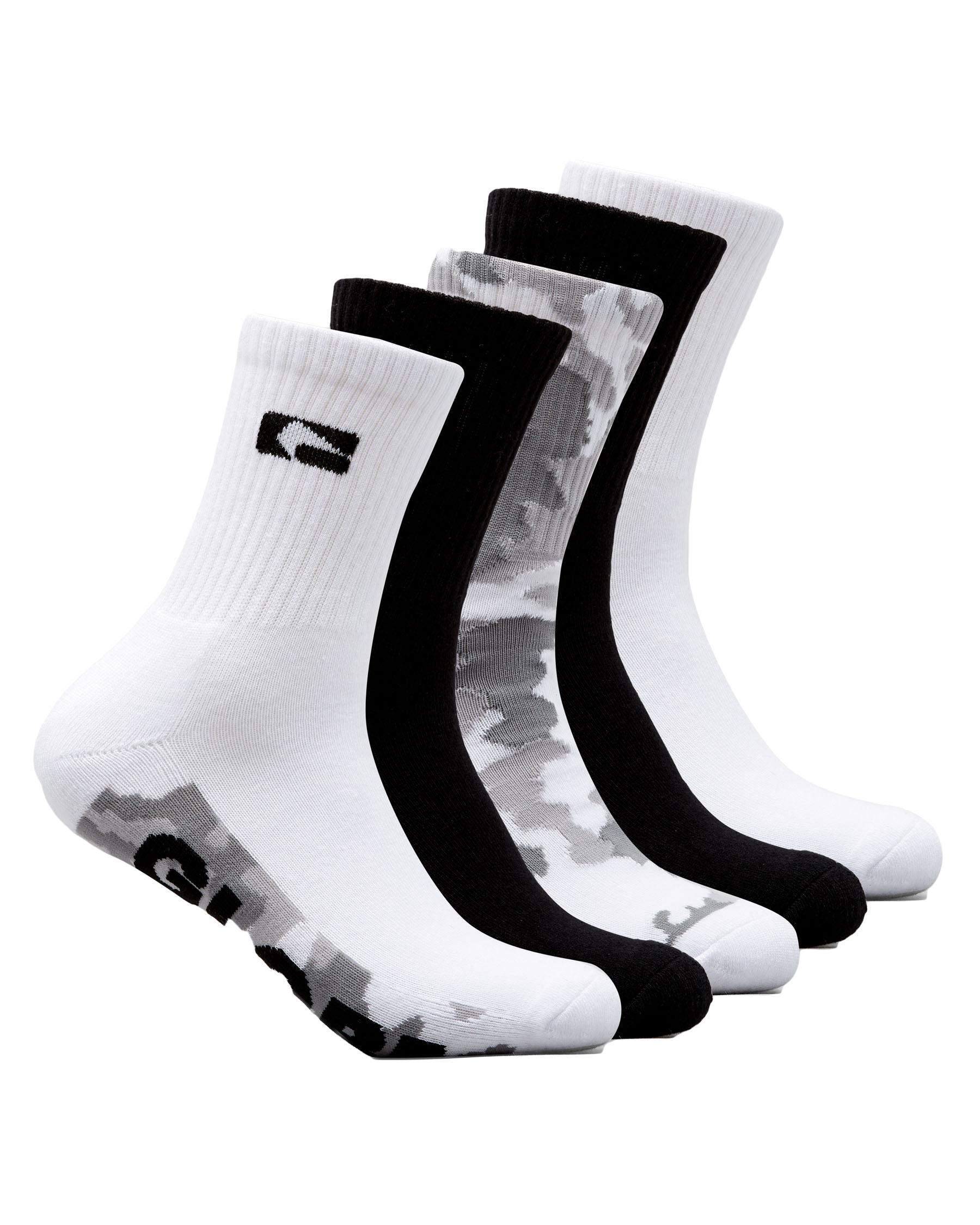 Shop Globe Malcom Crew Socks 5 Pack In Camo - Fast Shipping & Easy Returns - City Beach Australia