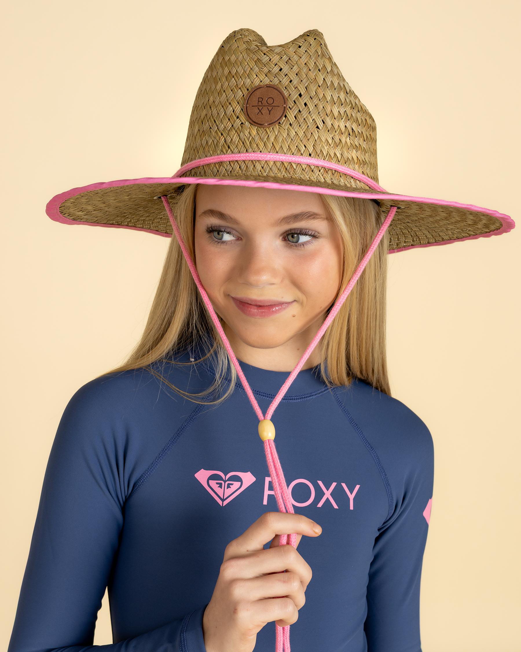 Roxy Girls' Pina To My Colada Solid Panama Hat In Pink Cosmos - FREE ...