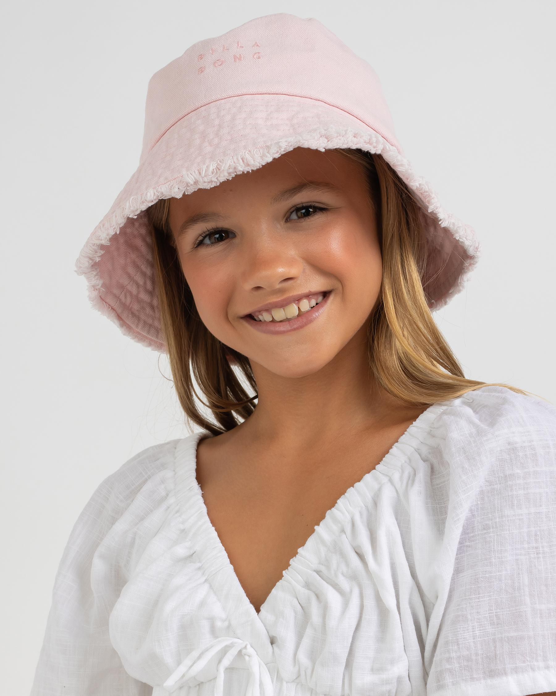 Shop Billabong Girls' Sunday Bucket Hat In Pink - Fast Shipping & Easy ...