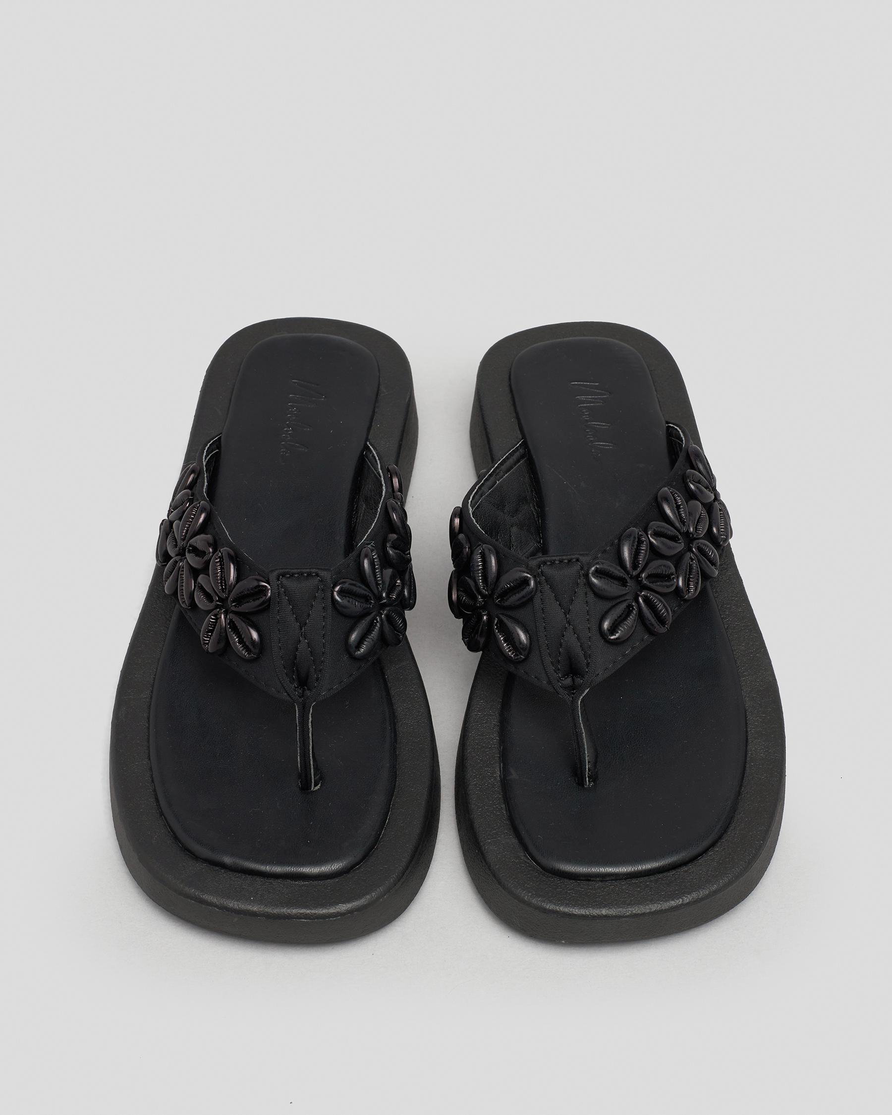 Shop Mooloola Seashell Sandal In Black - Fast Shipping & Easy Returns ...