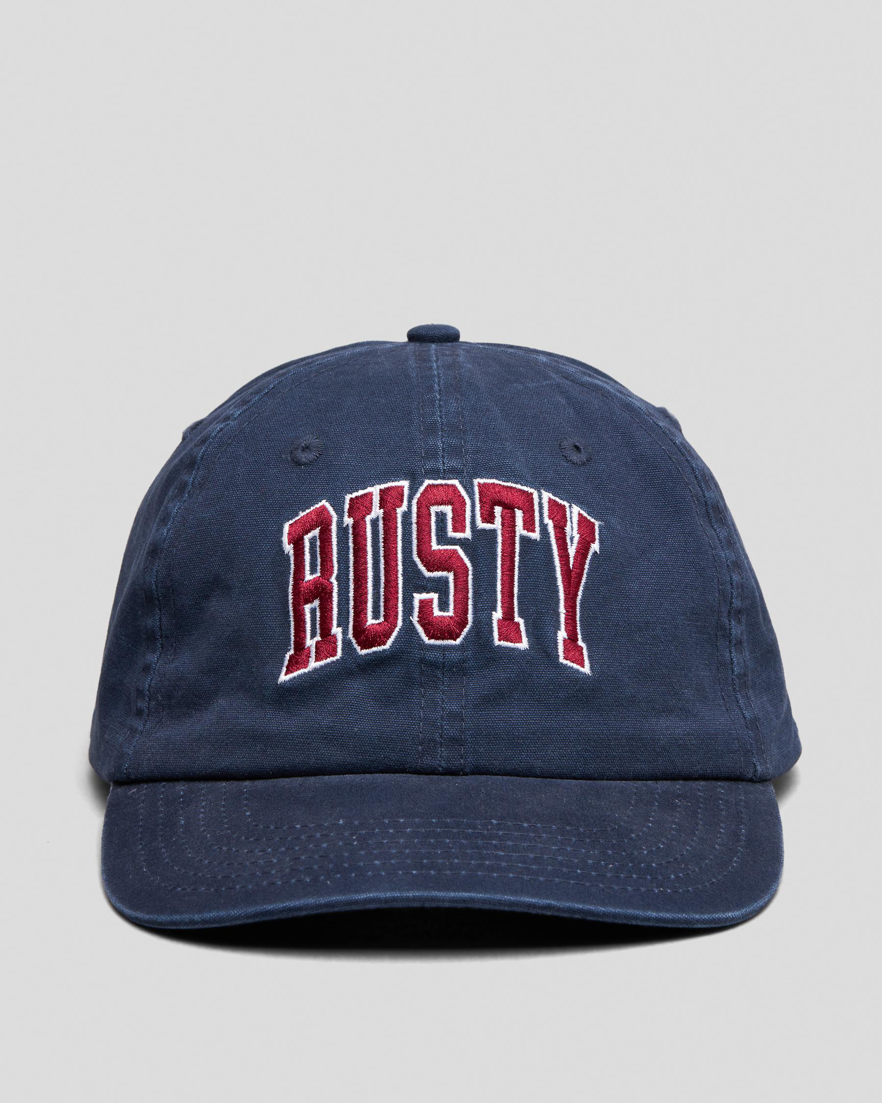 Shop Rusty Half Time Dad Cap In Navy Blue - Fast Shipping & Easy ...