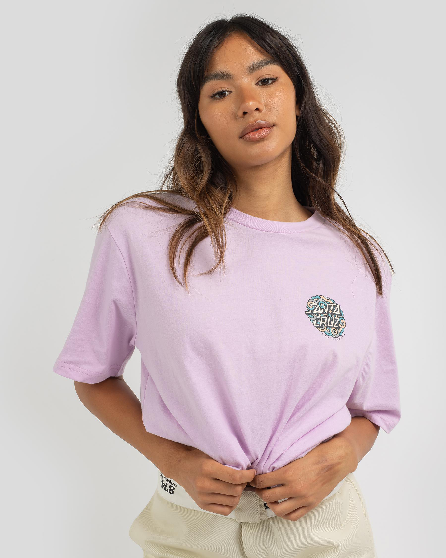 Santa Cruz Funky Dot T-Shirt In Lavender - FREE* Shipping & Easy ...