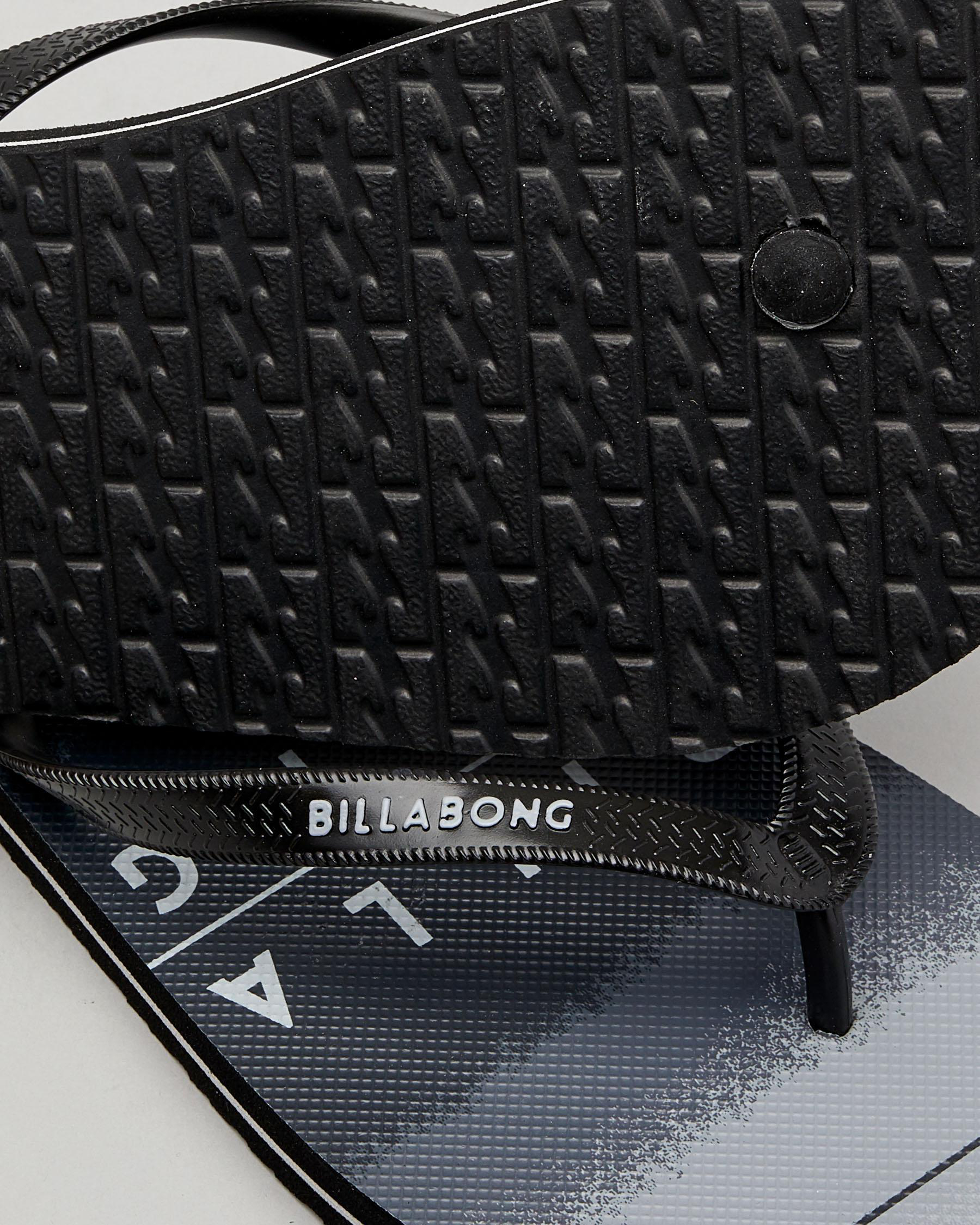 Shop Billabong 73 Stripe Thongs In Black - Fast Shipping & Easy Returns ...