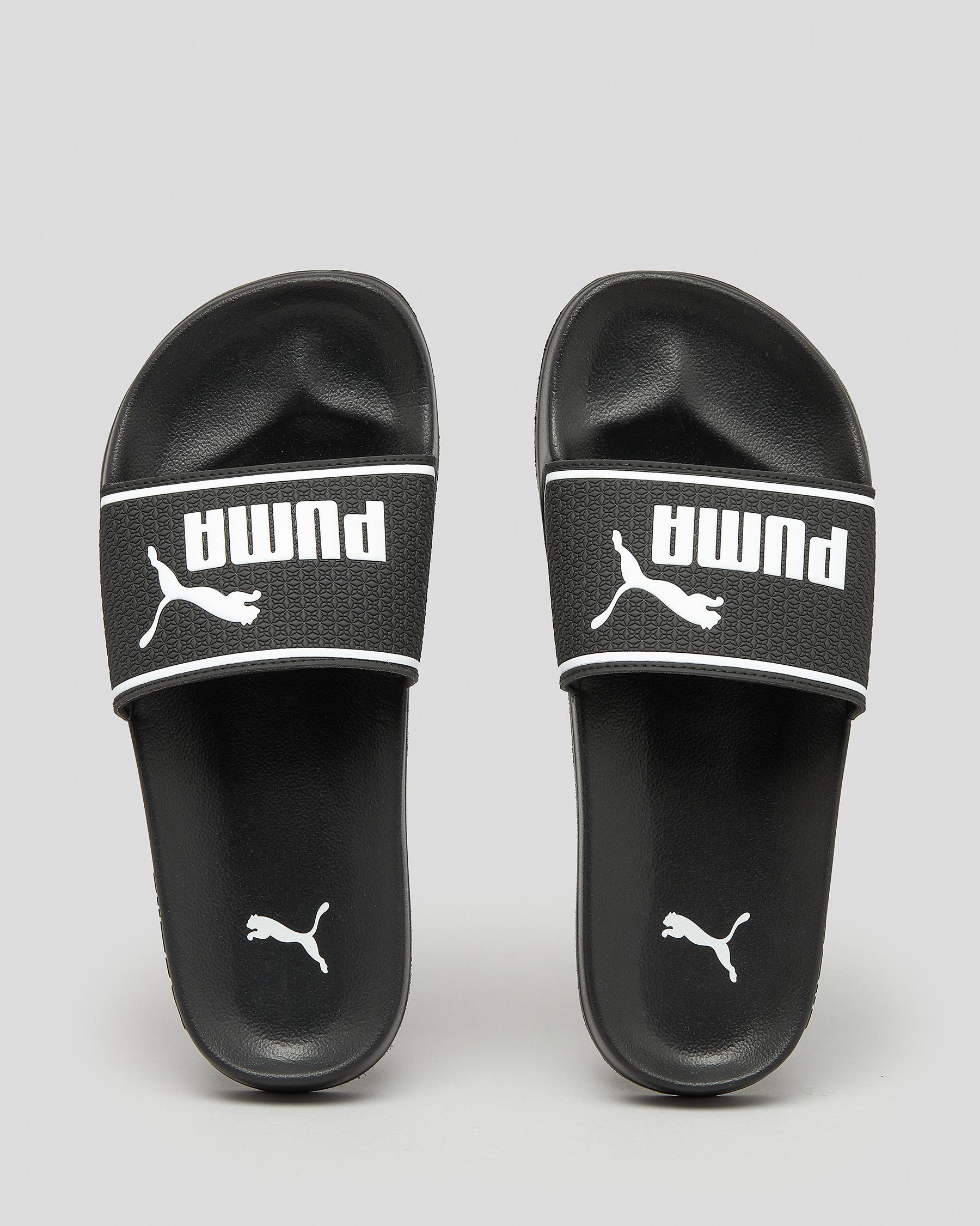 Shop Puma Boys' Leadcat 2.0 Slides In Puma Black-puma White - Fast ...