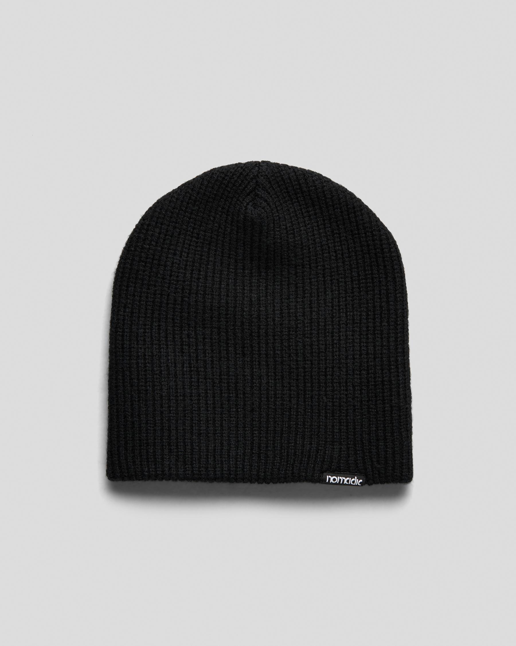 Shop Nomadic Paradise Frozen Beanie In Jet Black - Fast Shipping & Easy ...
