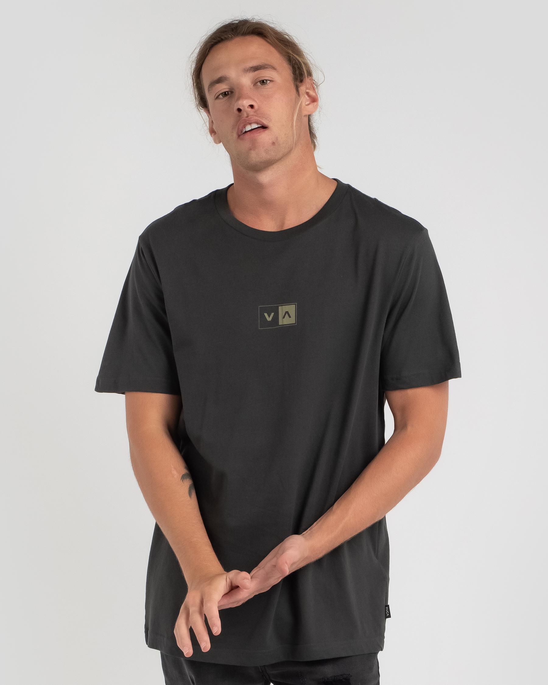 Shop RVCA Upside T-Shirt In Pirate Black - Fast Shipping & Easy Returns ...