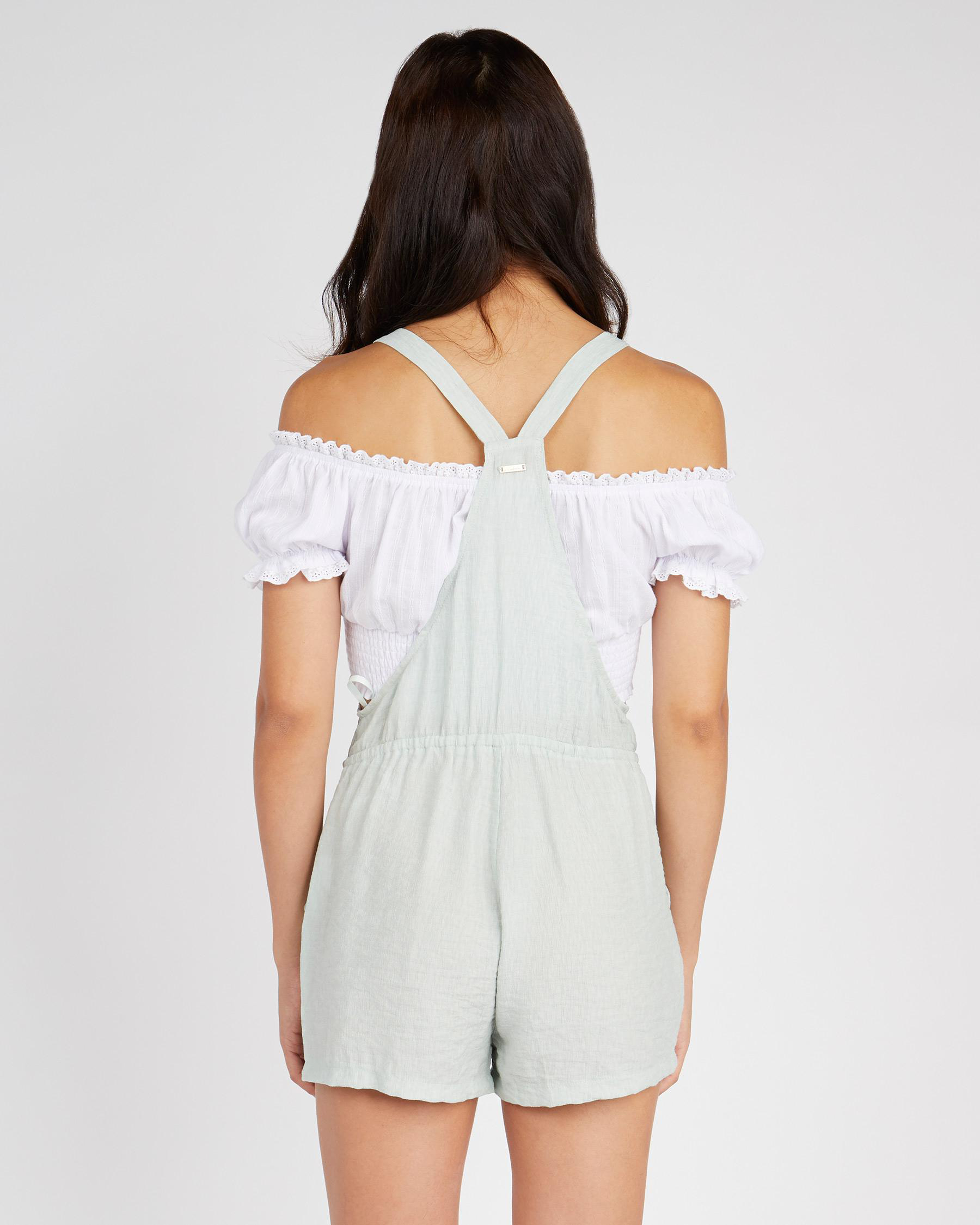 Shop Mooloola Alana Overalls In Sage - Fast Shipping & Easy Returns ...