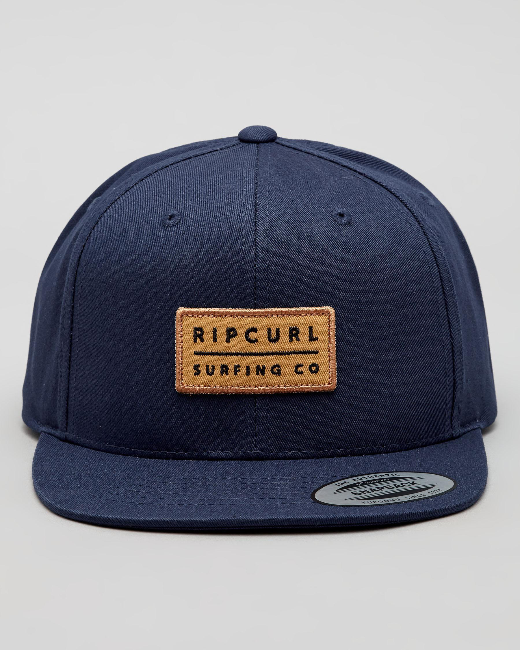 Shop Rip Curl Valley Snapback Cap In Navy - Fast Shipping & Easy ...