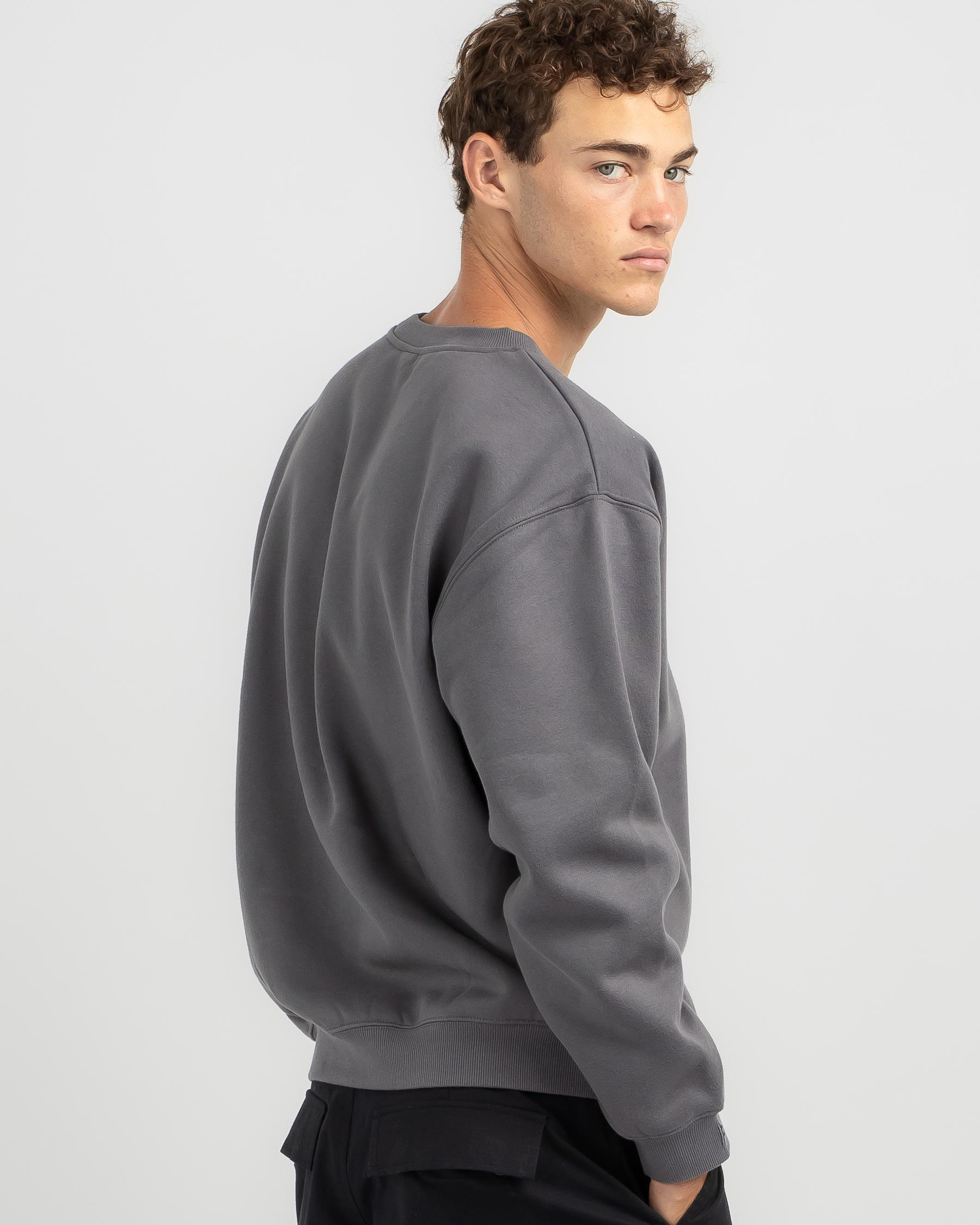 Shop Former Crux Tribute Crew Neck Sweatshirt In Iron - Fast Shipping ...