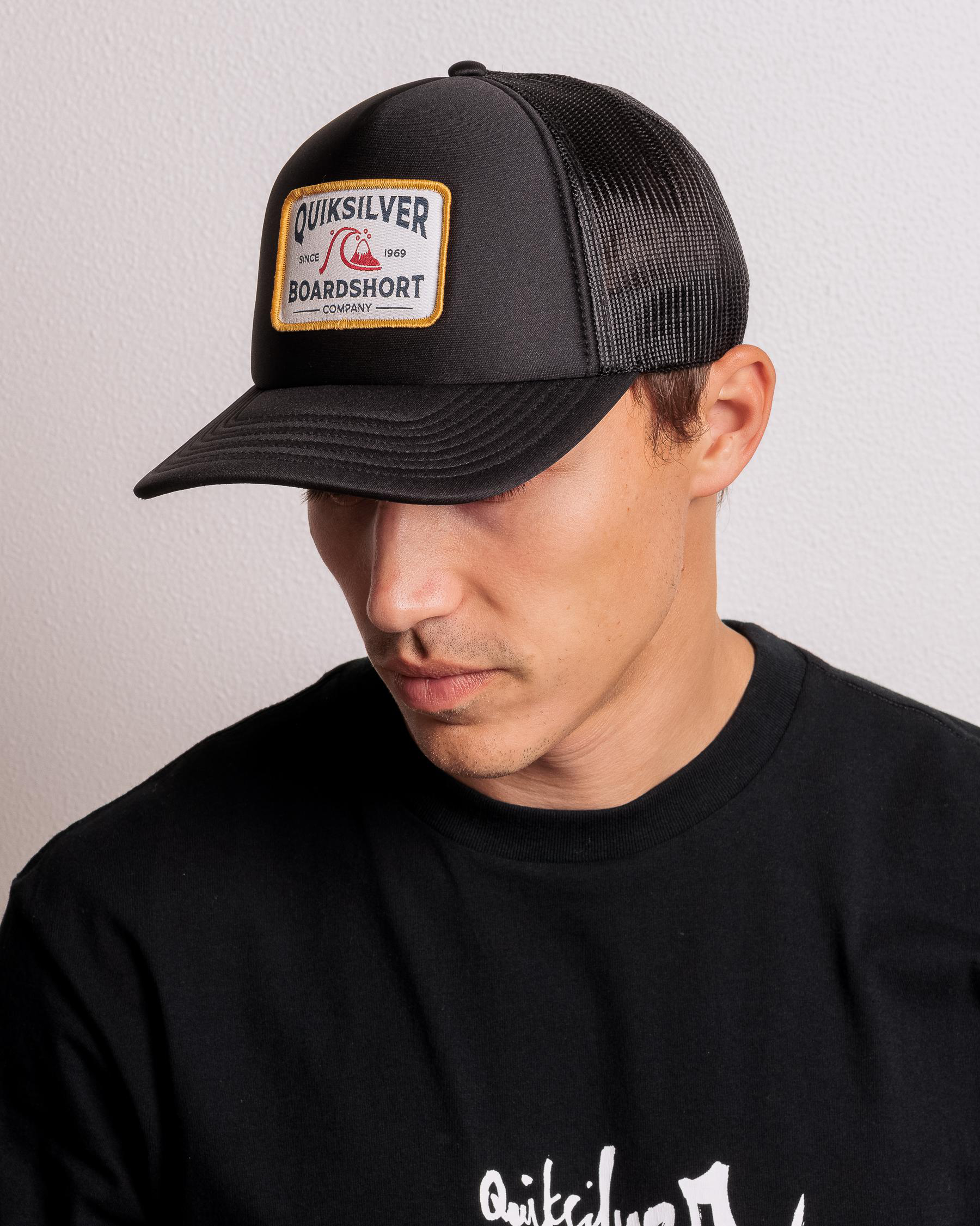 Quiksilver Stretched Trucker Cap In Black - FREE* Shipping & Easy ...
