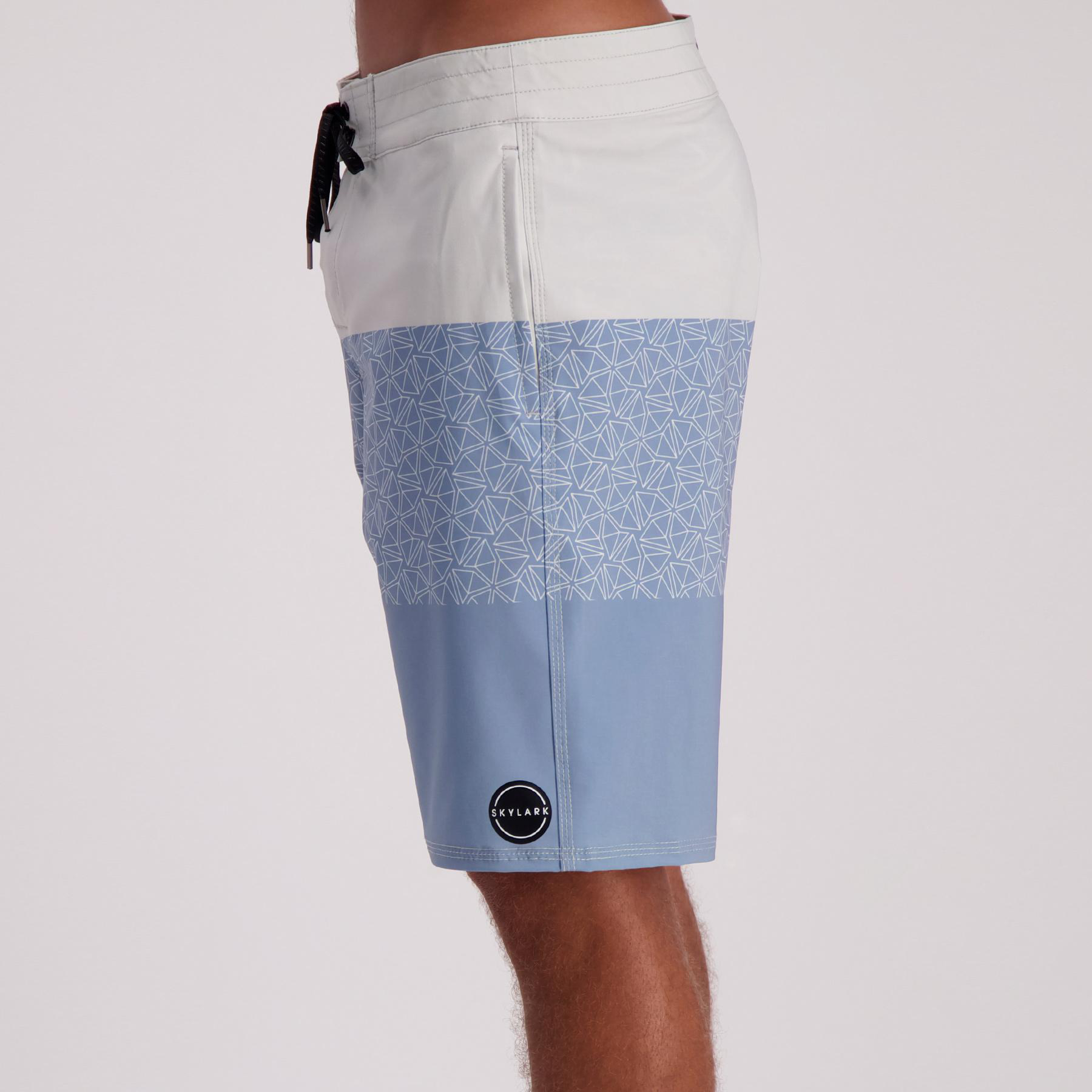 Shop Skylark Diminish Board Shorts In Grey/blue - Fast Shipping & Easy ...