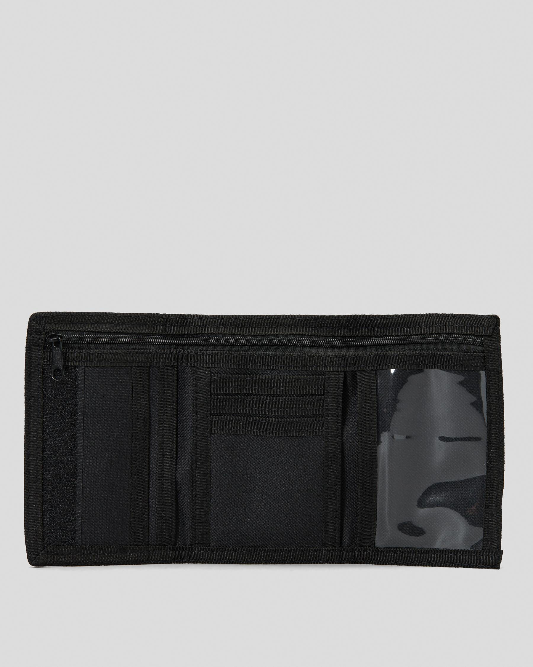Shop Sanction Buck Tri Fold Wallet In Black - Fast Shipping & Easy ...