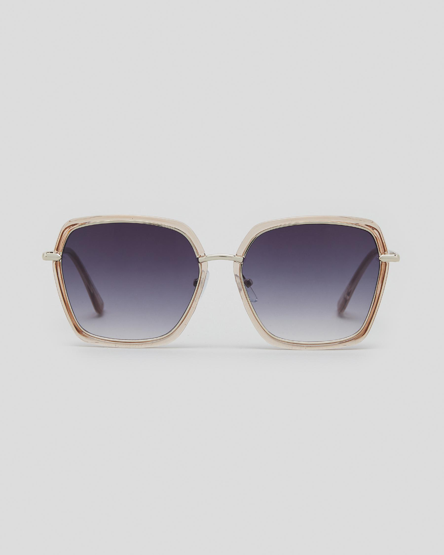 Shop Indie Eyewear Adele Sunglasses In Crystal Champagne/smoke - Fast Shipping & Easy Returns ...