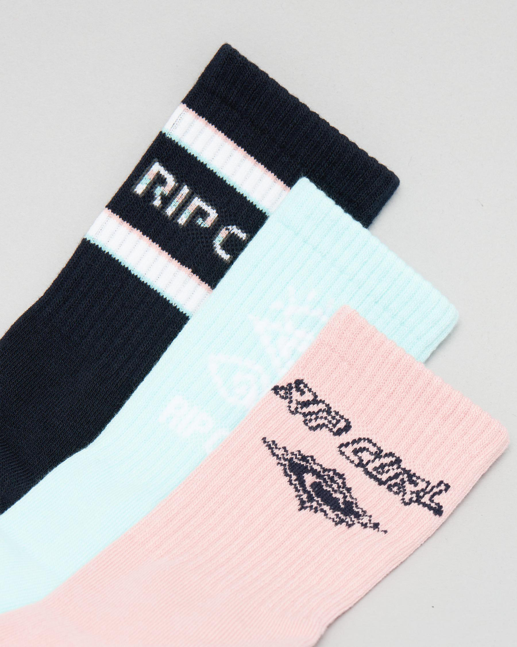 Rip Curl Icons of Surf Sock 3 Pack In Multico - FREE* Shipping & Easy ...