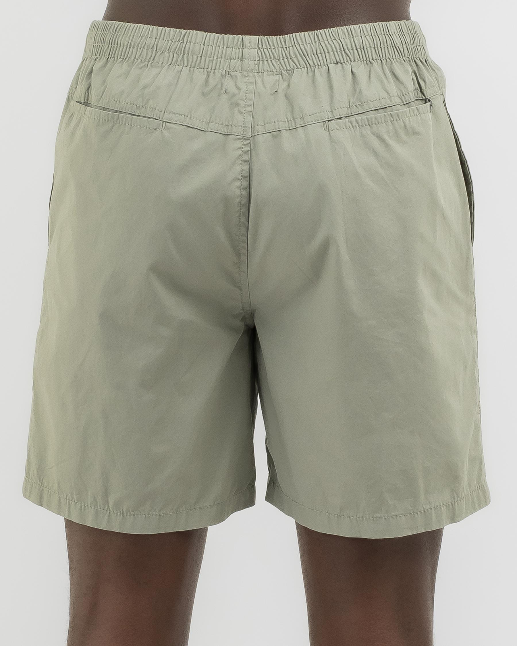 Shop Stussy Basic Stock Beach Shorts In Stone - Fast Shipping & Easy Returns - City Beach Australia