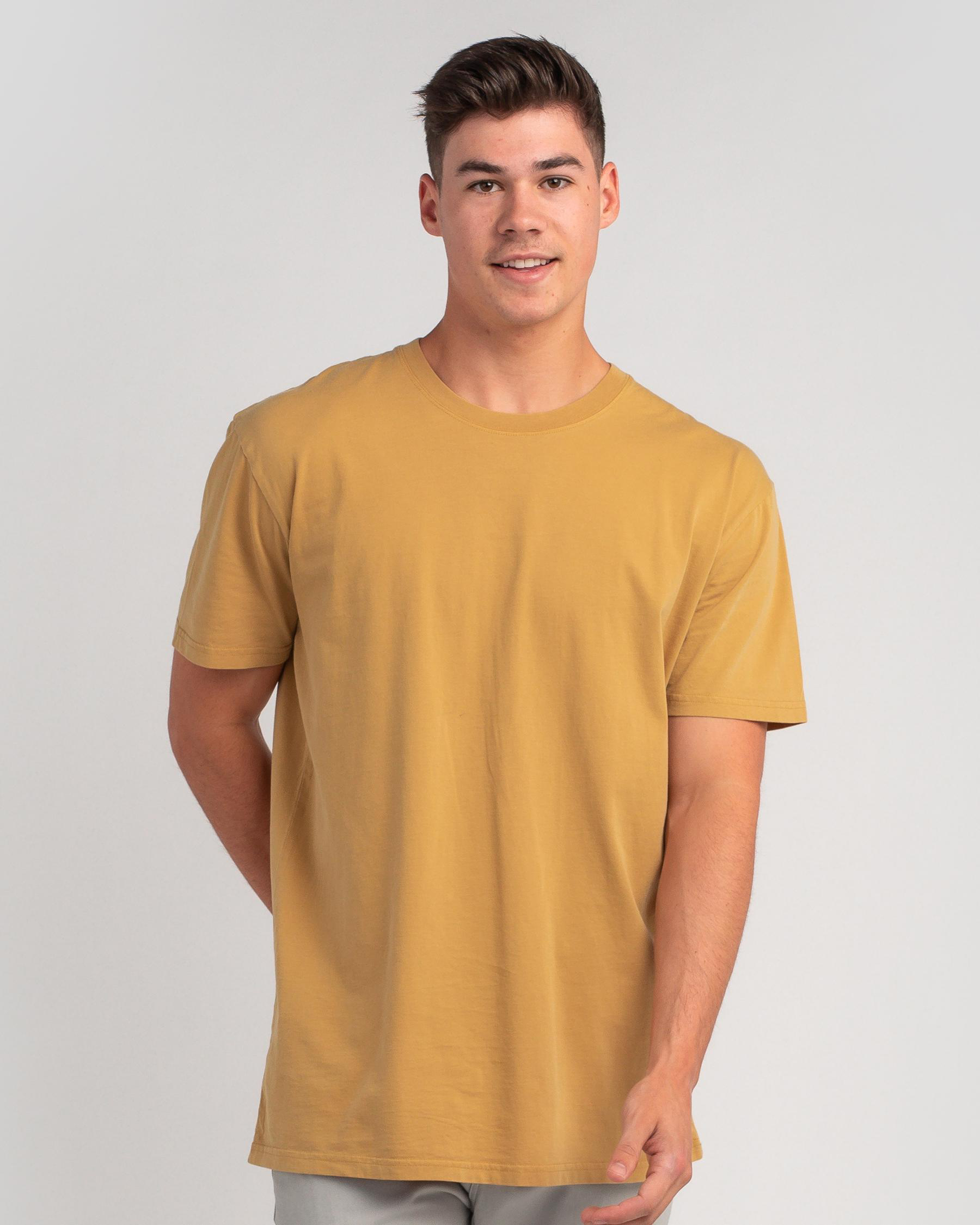 Shop AS Colour Faded T-shirt In Faded Mustard - Fast Shipping & Easy ...