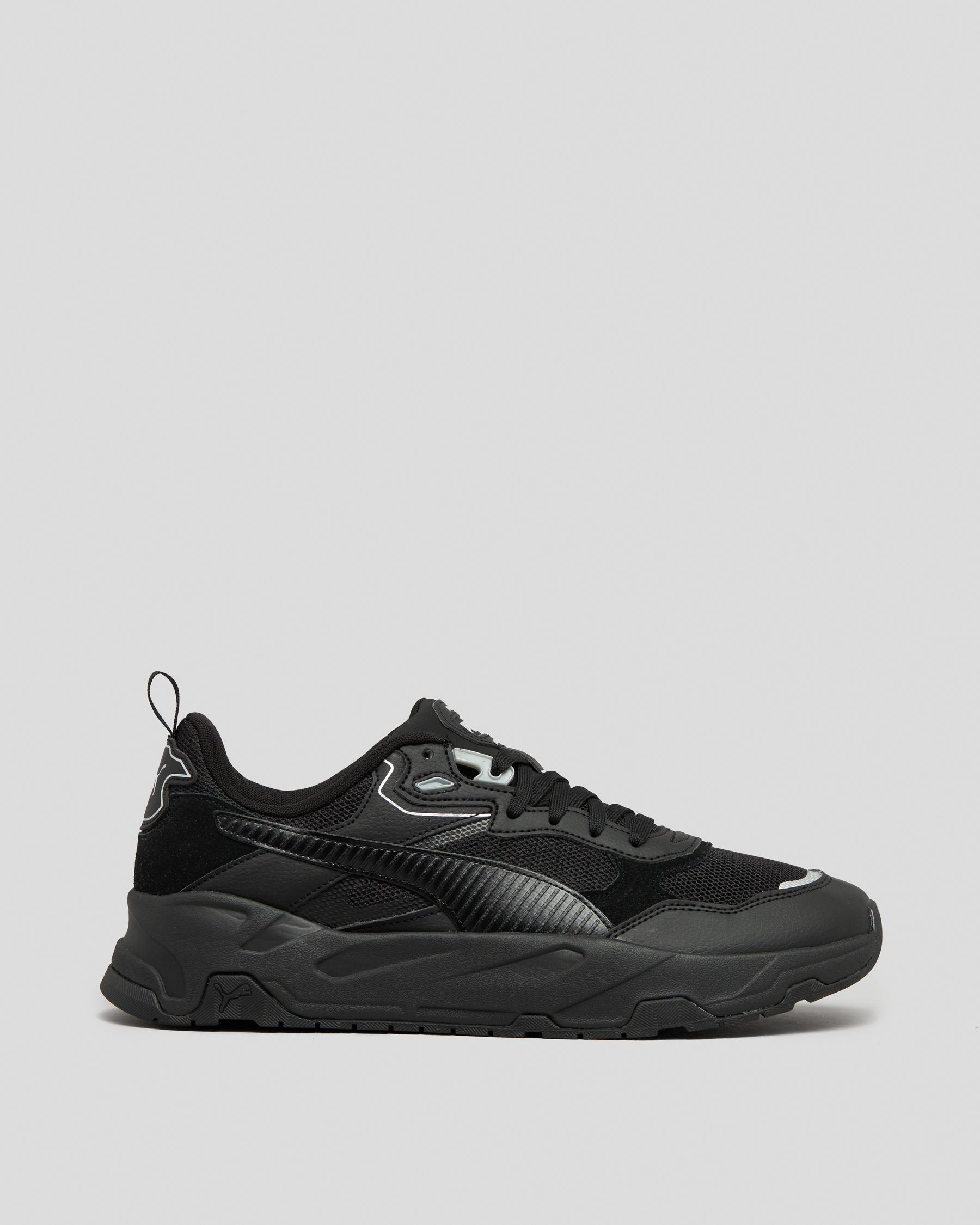 Shop Puma Trinity Shoes In Puma Black-puma Black-puma Silver - Fast ...