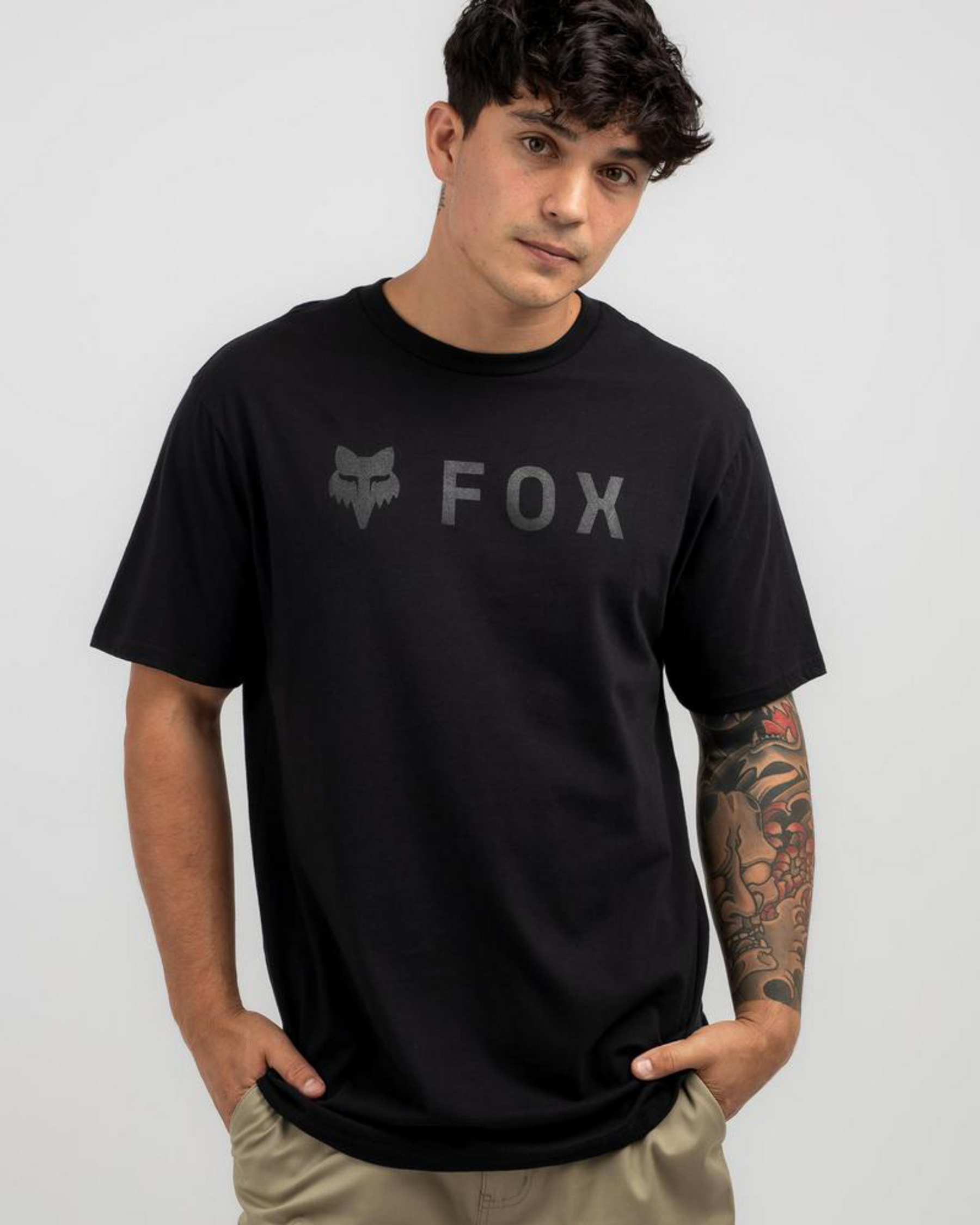 Shop Fox Absolute Premium T-Shirt In Black/black - Fast Shipping & Easy ...