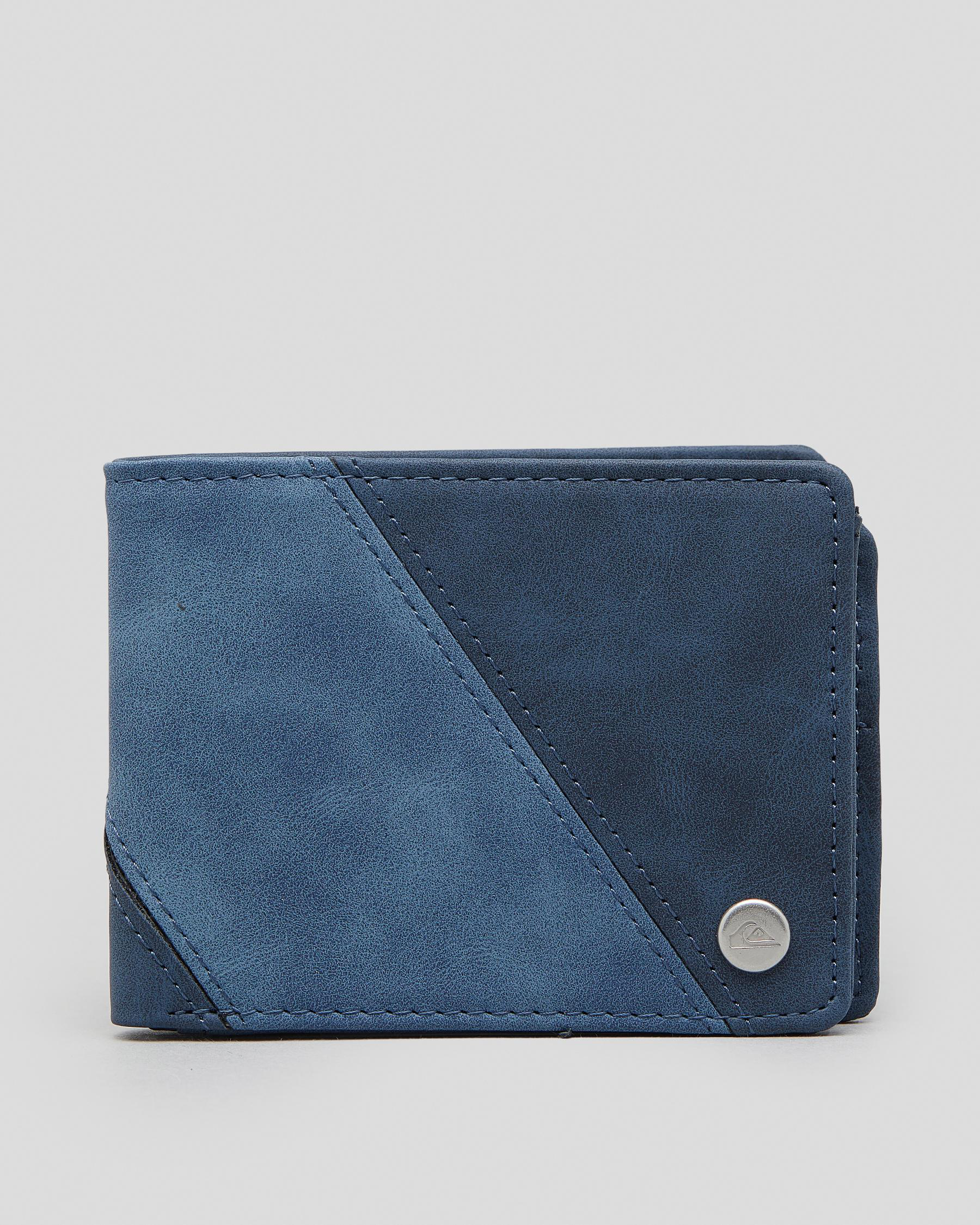 Shop Quiksilver Arch Support Wallet In Navy Blazer - Fast Shipping ...