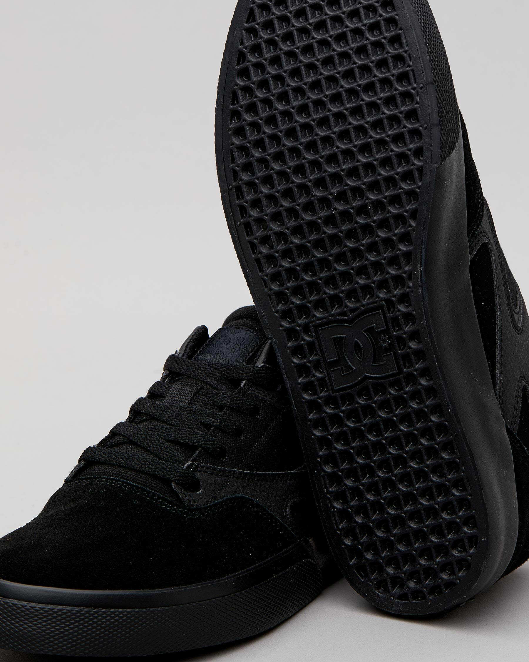 Shop DC Shoes Kalis Shoes In Black/black/black - Fast Shipping & Easy ...