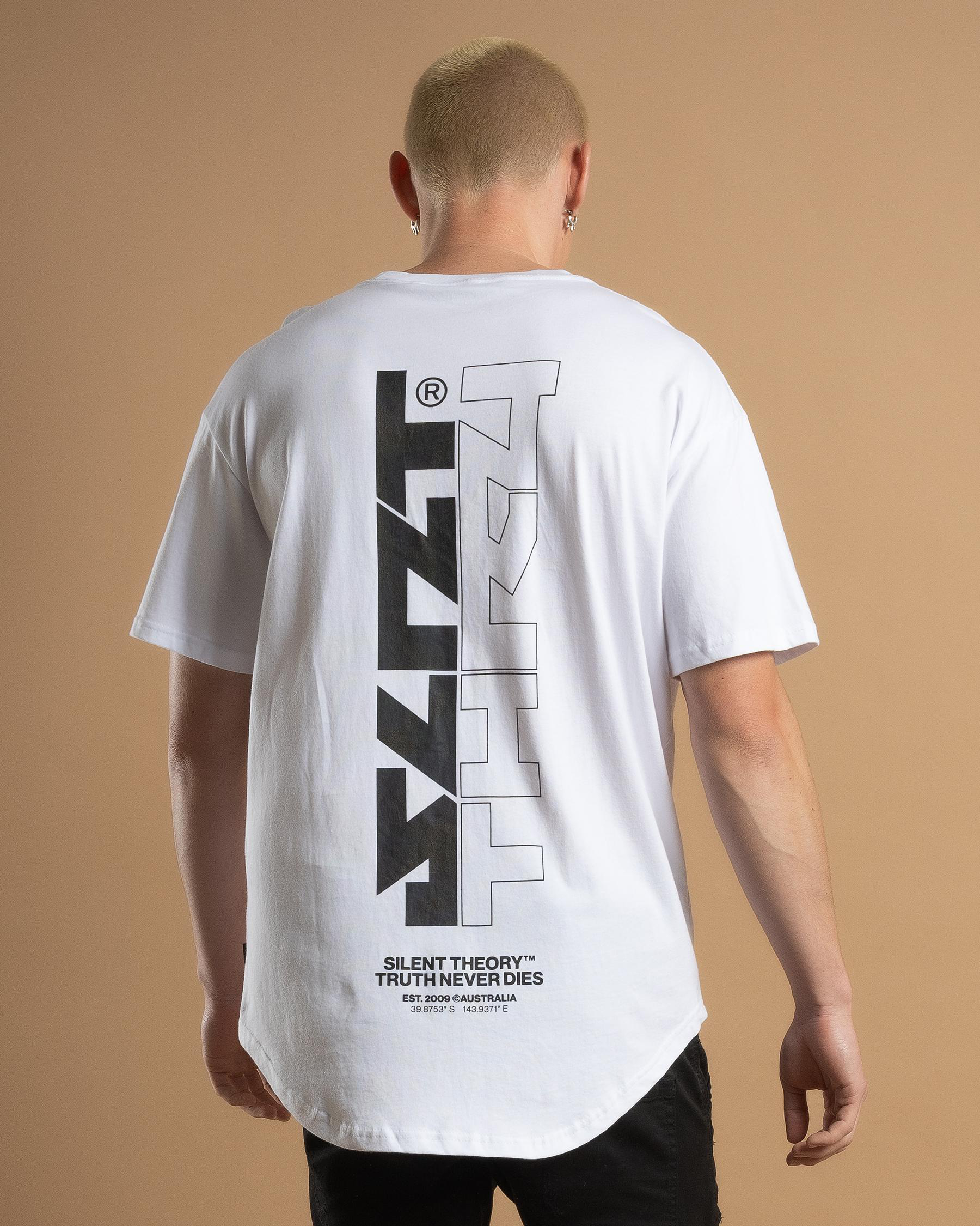 Shop Silent Theory Fade T-Shirt In White - Fast Shipping & Easy Returns ...