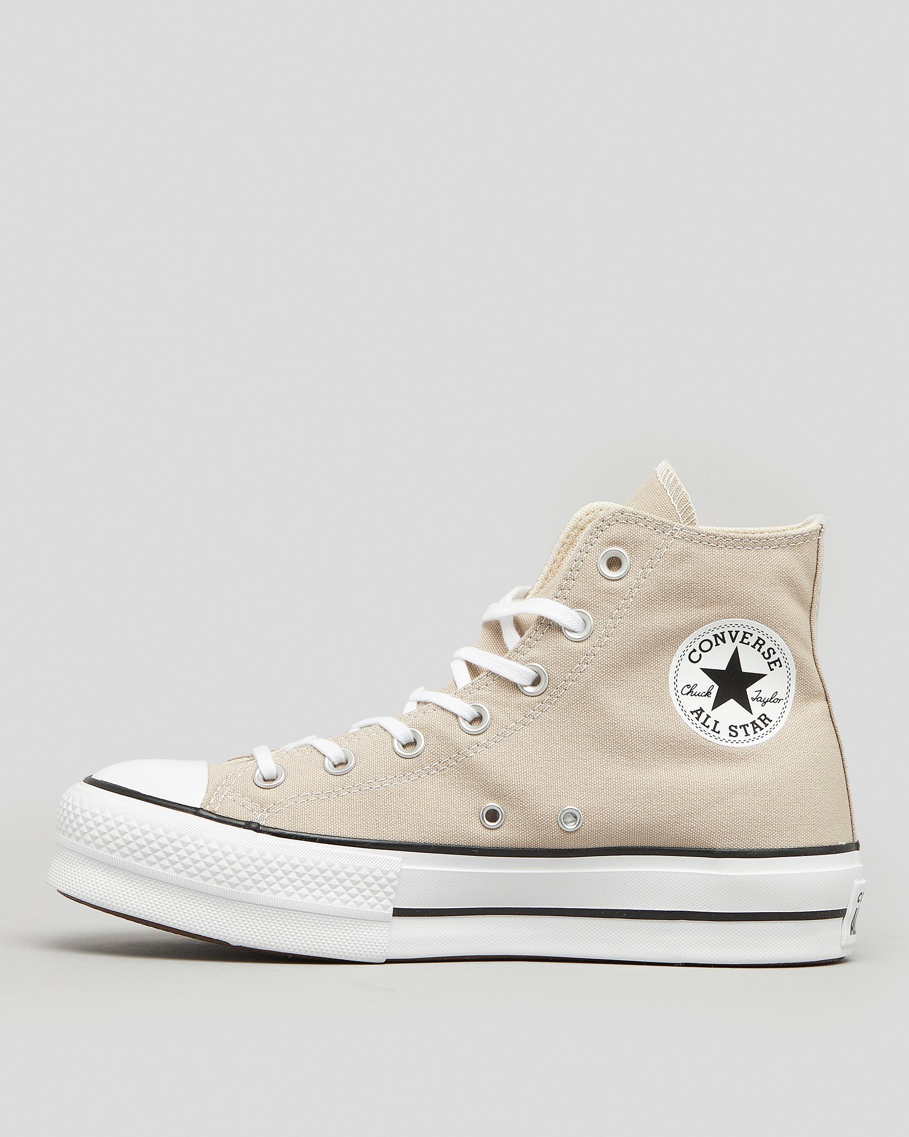 Converse Womens Chuck Taylor All Star Lift Hi-Top Shoes In Papyrus ...