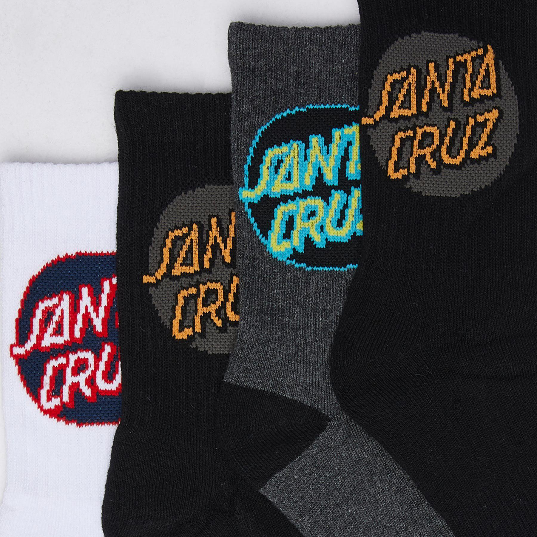 Shop Santa Cruz Boys' Pop Socks 4 Pack In Asst - Fast Shipping & Easy ...