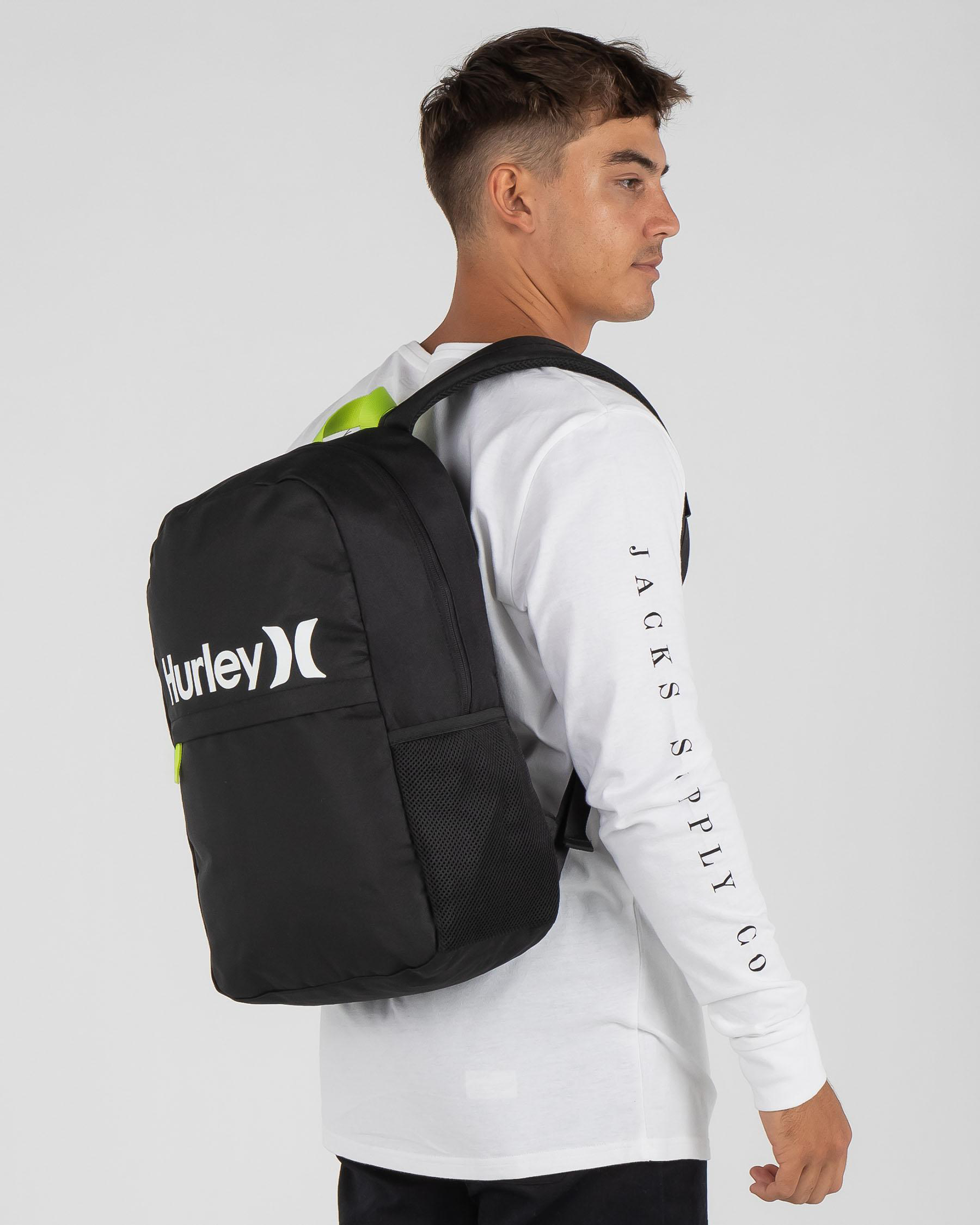 Shop Hurley First Drop Backpack In Black - Fast Shipping & Easy Returns ...