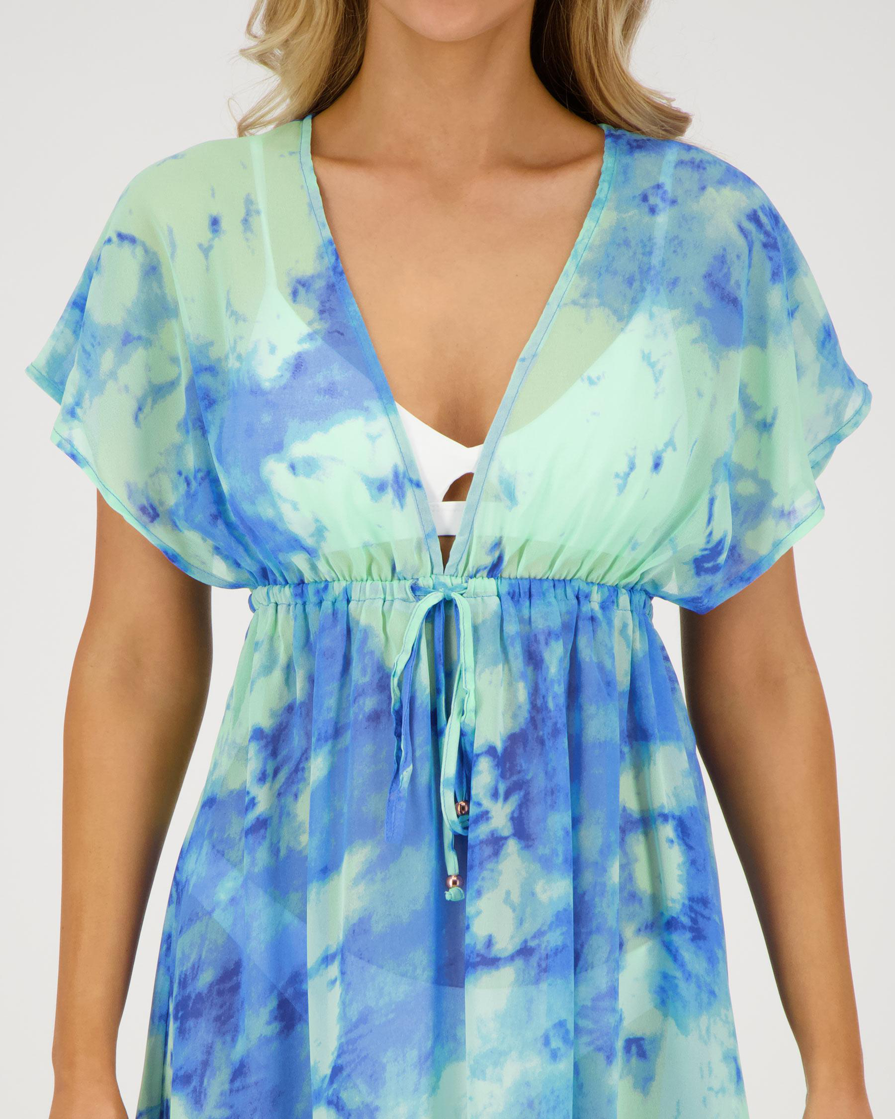 Shop Kaiami Shae Beach Cover In Blue - Fast Shipping & Easy Returns ...