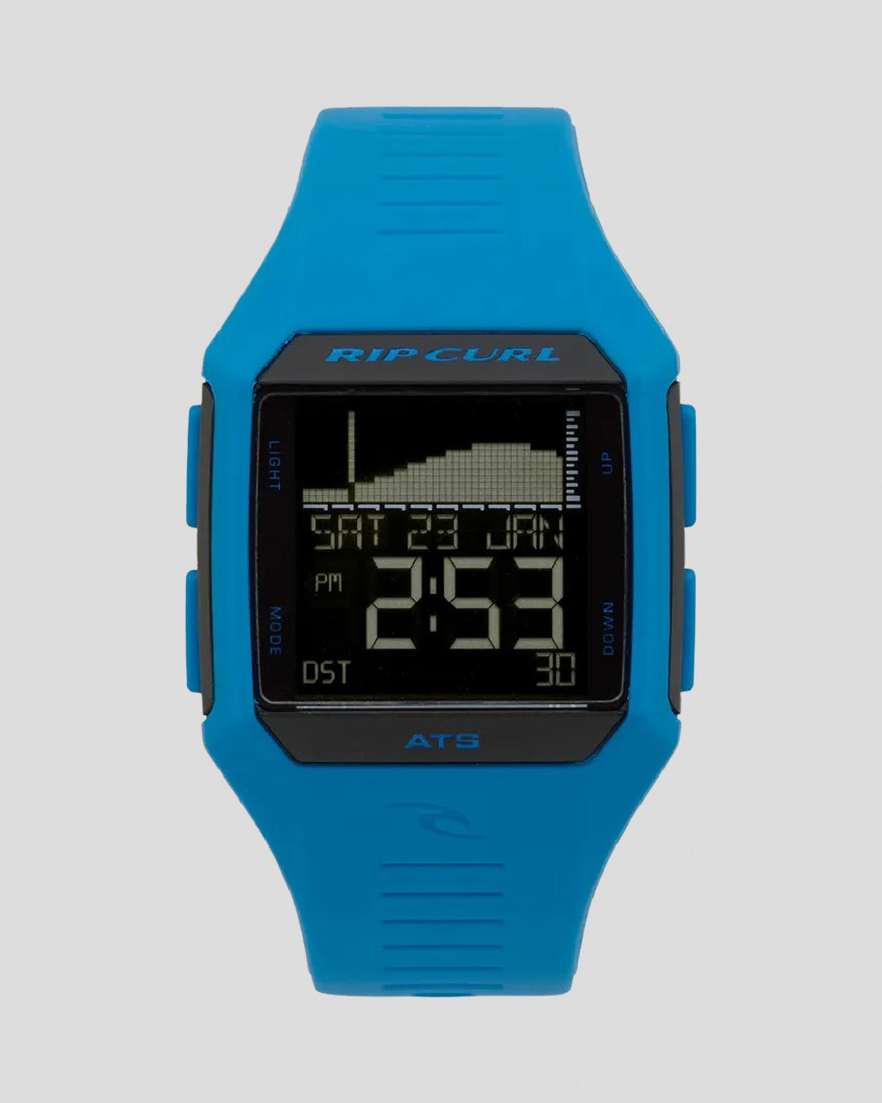 Shop Rip Curl Rifles Tide Watch In Marine Blue - Fast Shipping & Easy ...