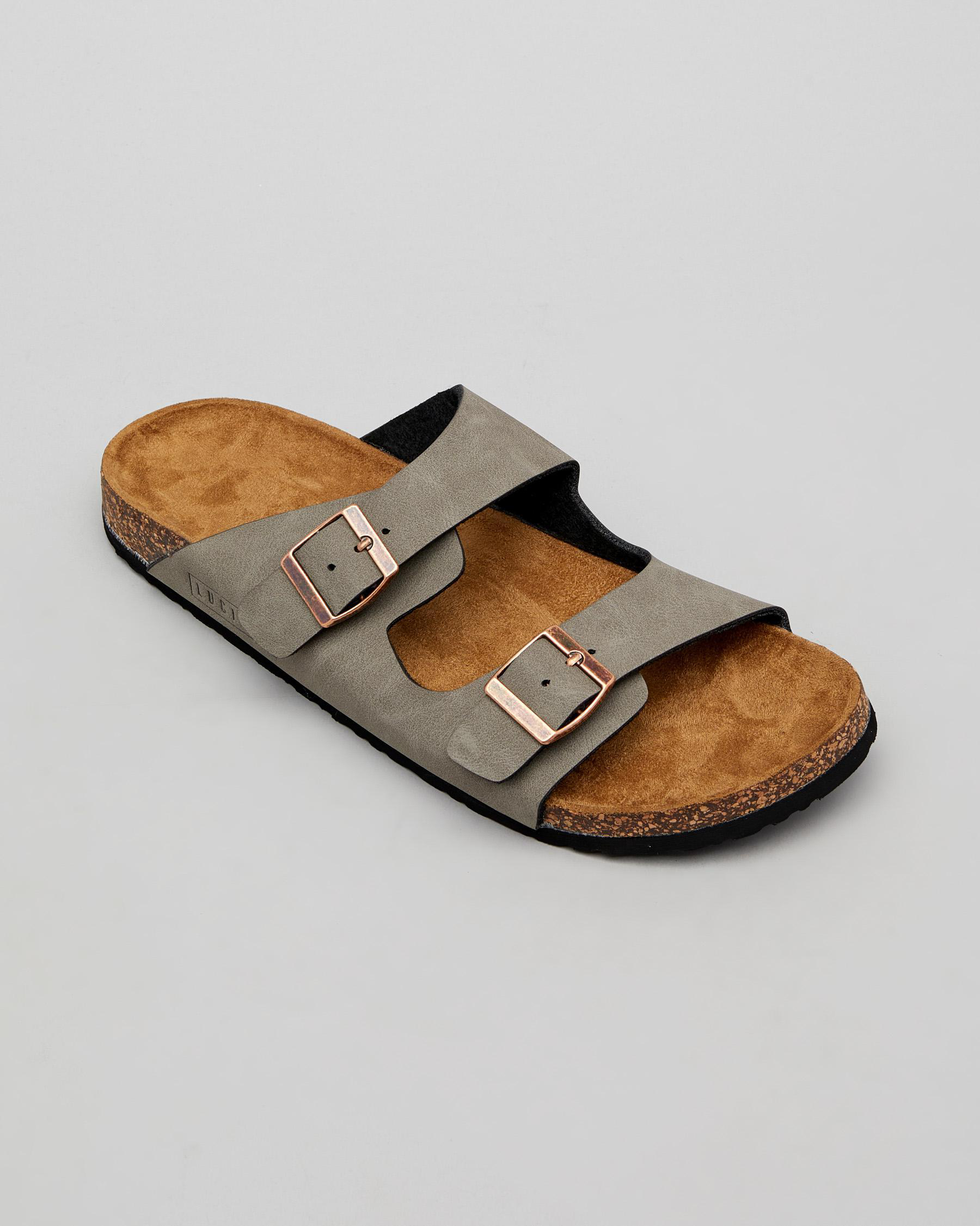 Shop Lucid Cortina Sandals In Grey - Fast Shipping & Easy Returns ...