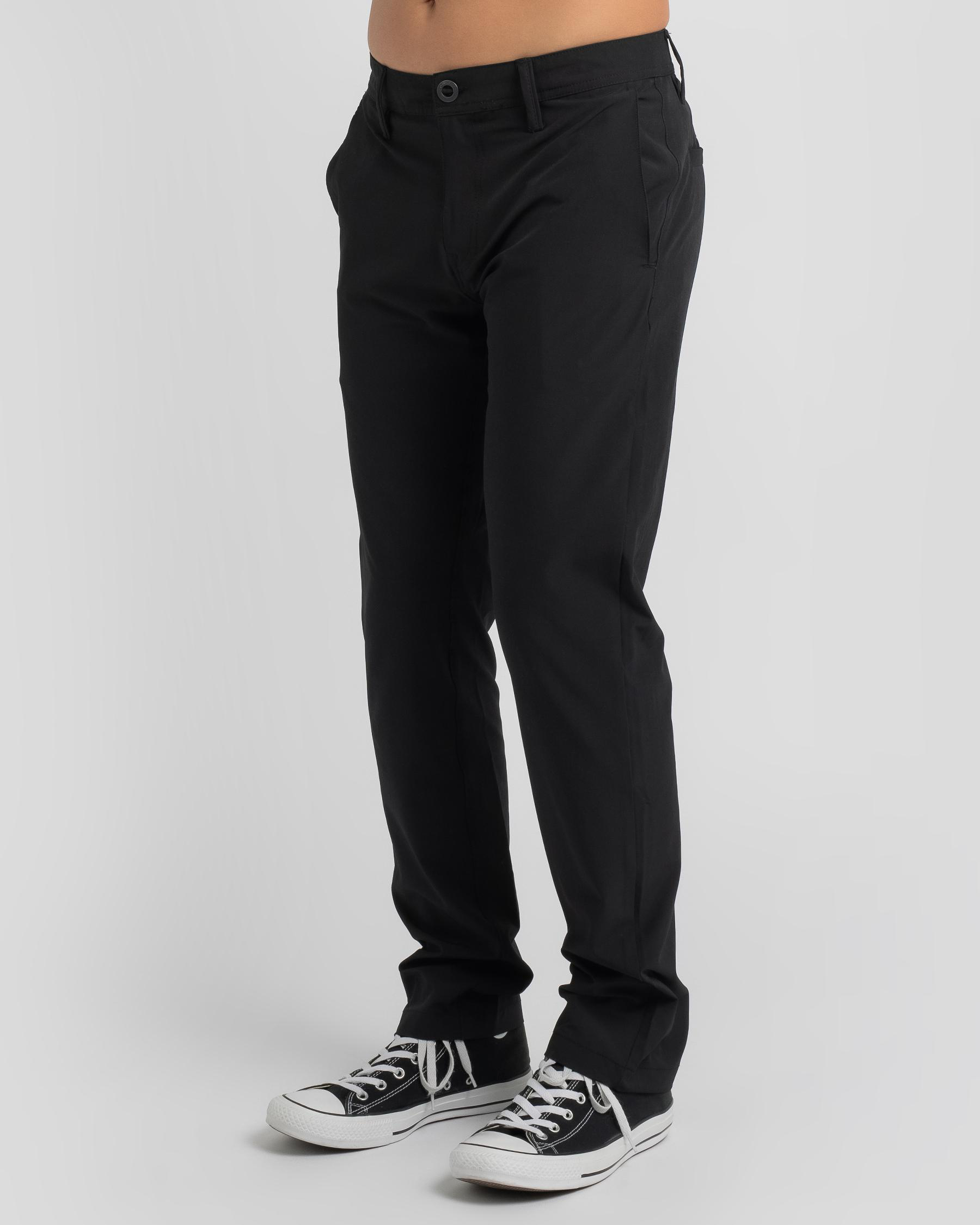 Shop Volcom Range Stretch Pants In Black - Fast Shipping & Easy Returns ...