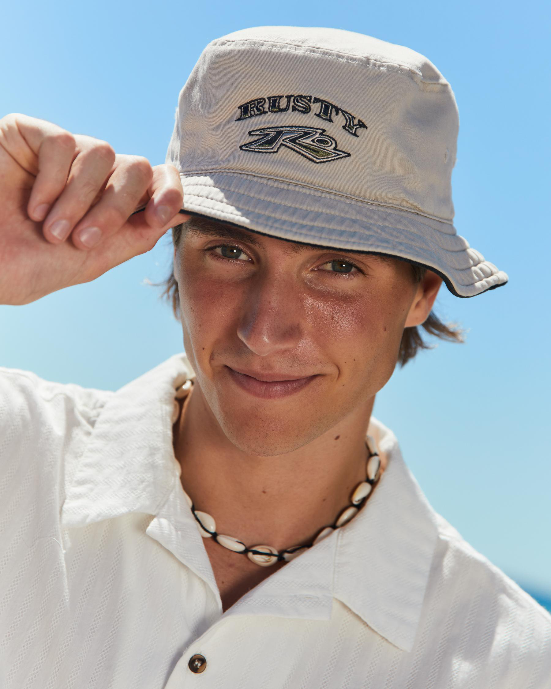 Shop Rusty Been Better Reversible Bucket Hat In Oatmeal/savanna - Fast ...
