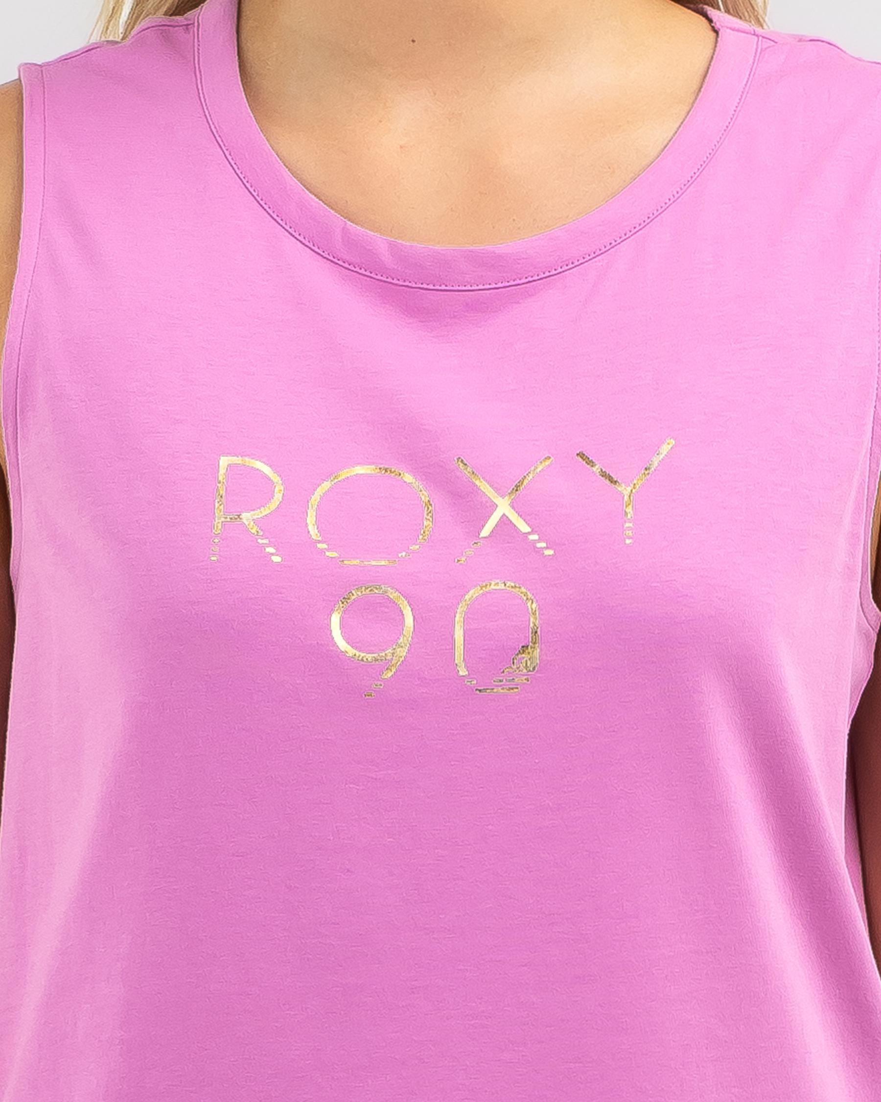 Shop Roxy Epic Days Corpo Tank Top In Opera Mauva - Fast Shipping ...