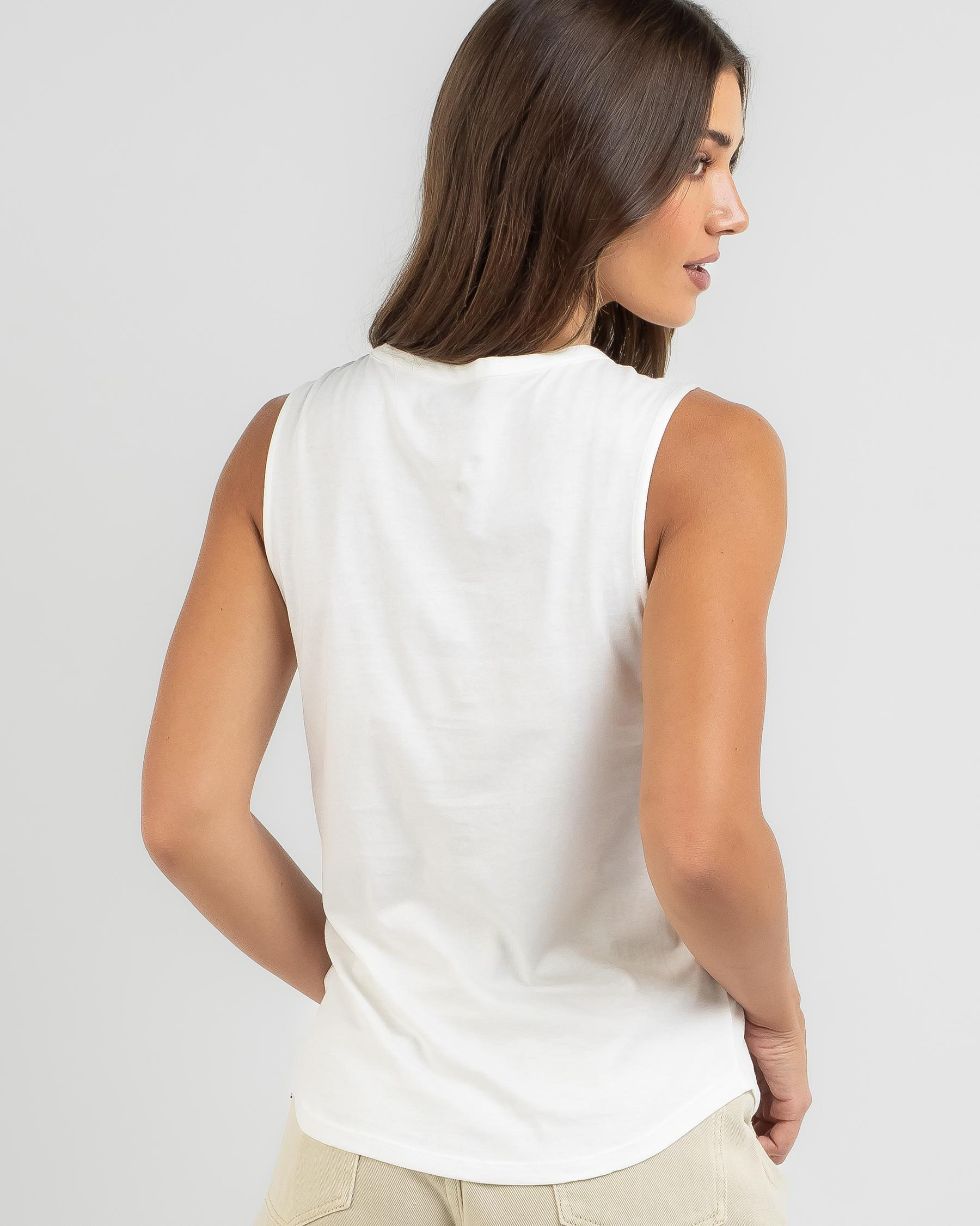 Shop Roxy Epic Days Tank Top In Snow White - Fast Shipping & Easy ...