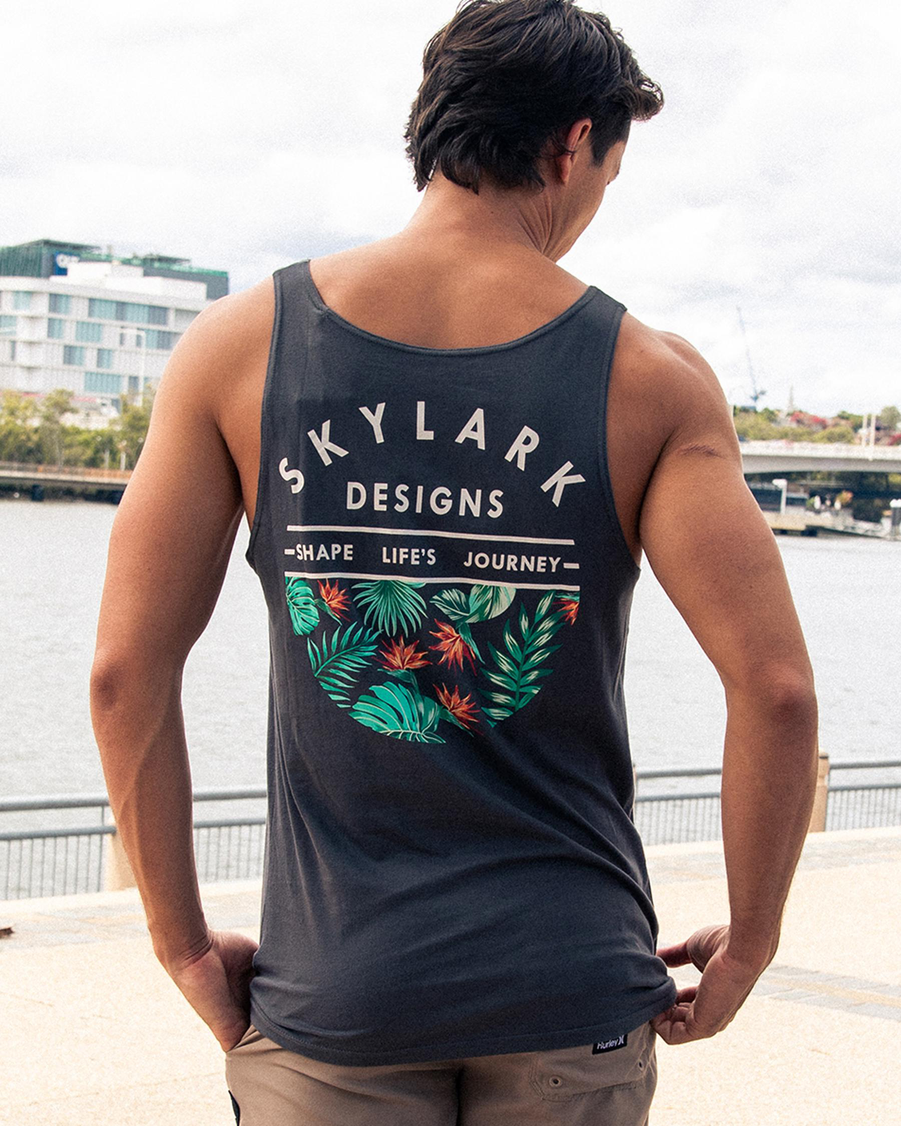 Shop Skylark Ocean Vibe Singlet In Charcoal - Fast Shipping & Easy Returns - City Beach Australia