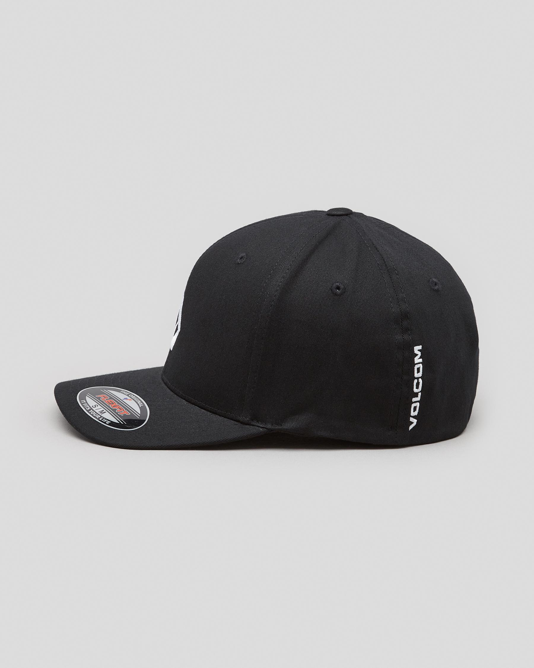 Shop Volcom Full Stone Xfit Cap In Black - Fast Shipping & Easy Returns ...