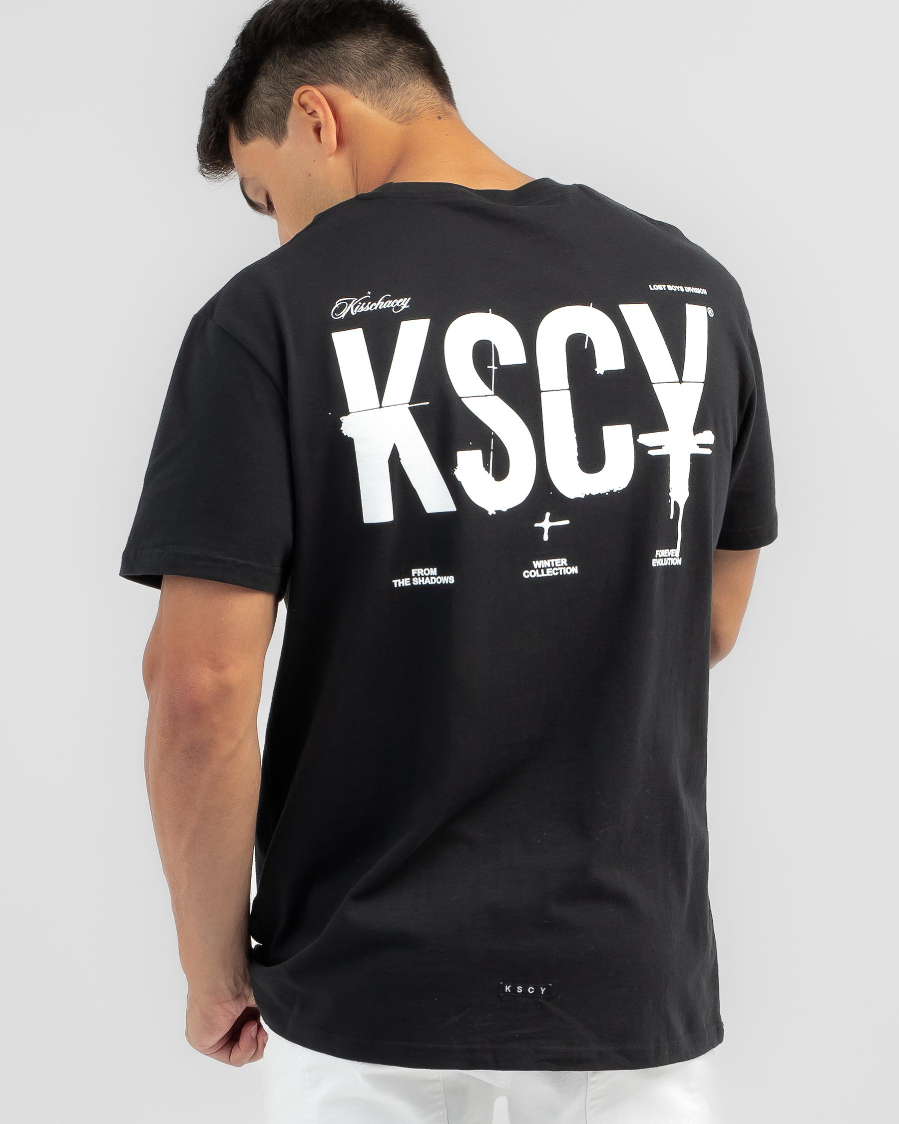 Shop Kiss Chacey Echoes Relaxed Fit T-Shirt In Jet Black - Fast ...