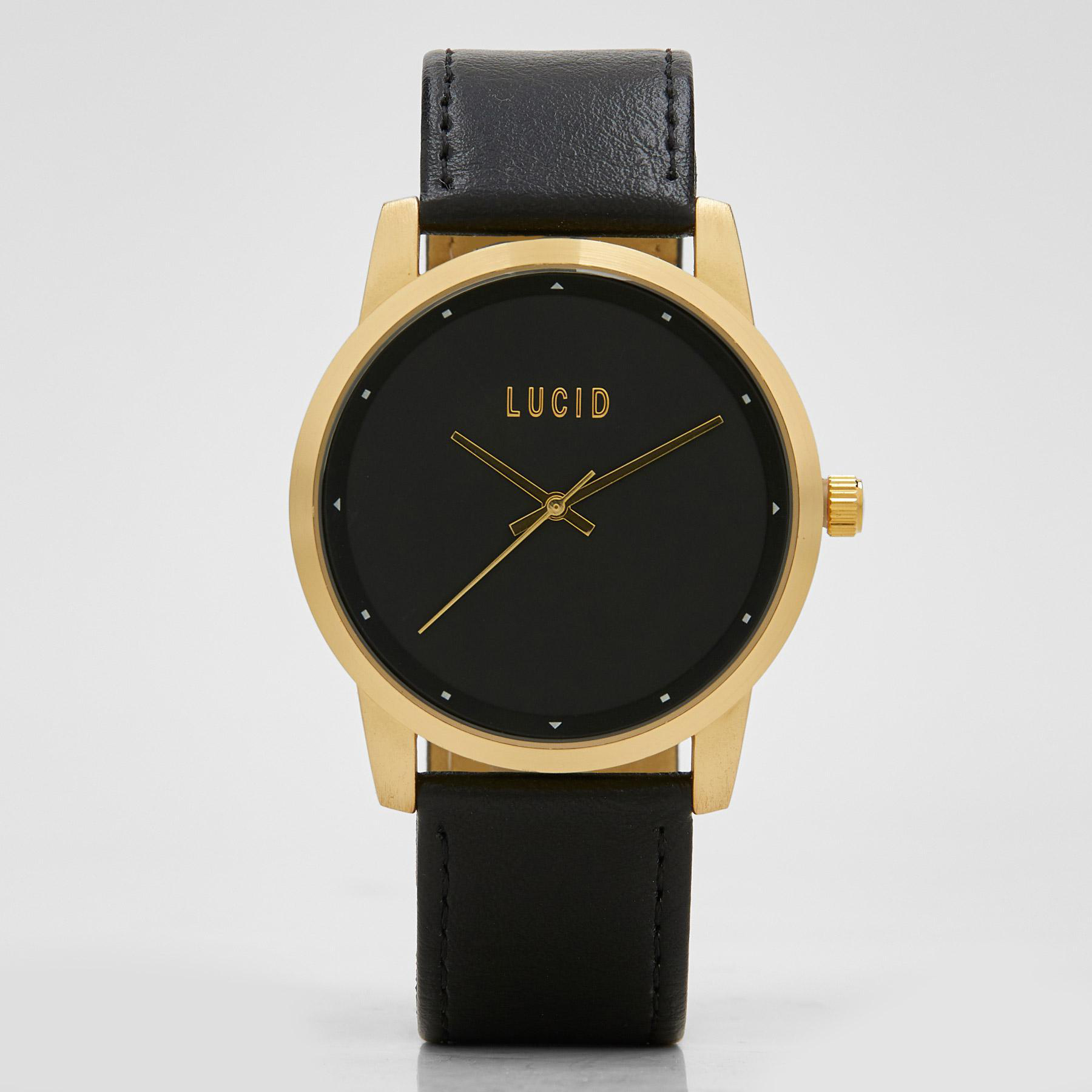 Shop Lucid Spirit Watch In Black/gold/black/gold - Fast Shipping & Easy ...
