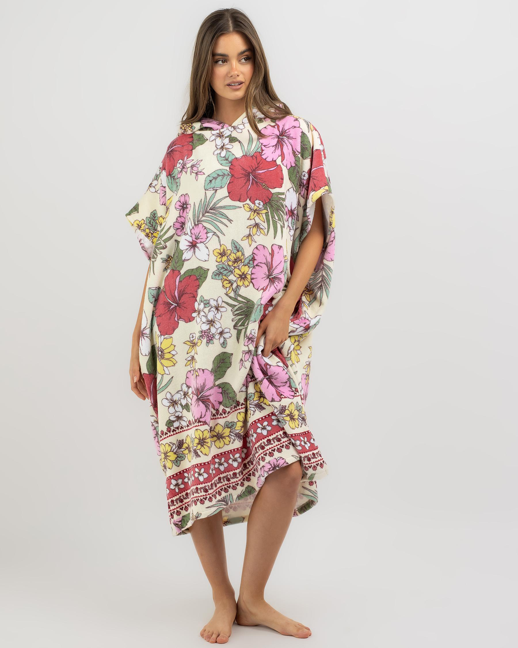 Topanga Aloha Hooded Towel In White - FREE* Shipping & Easy Returns ...