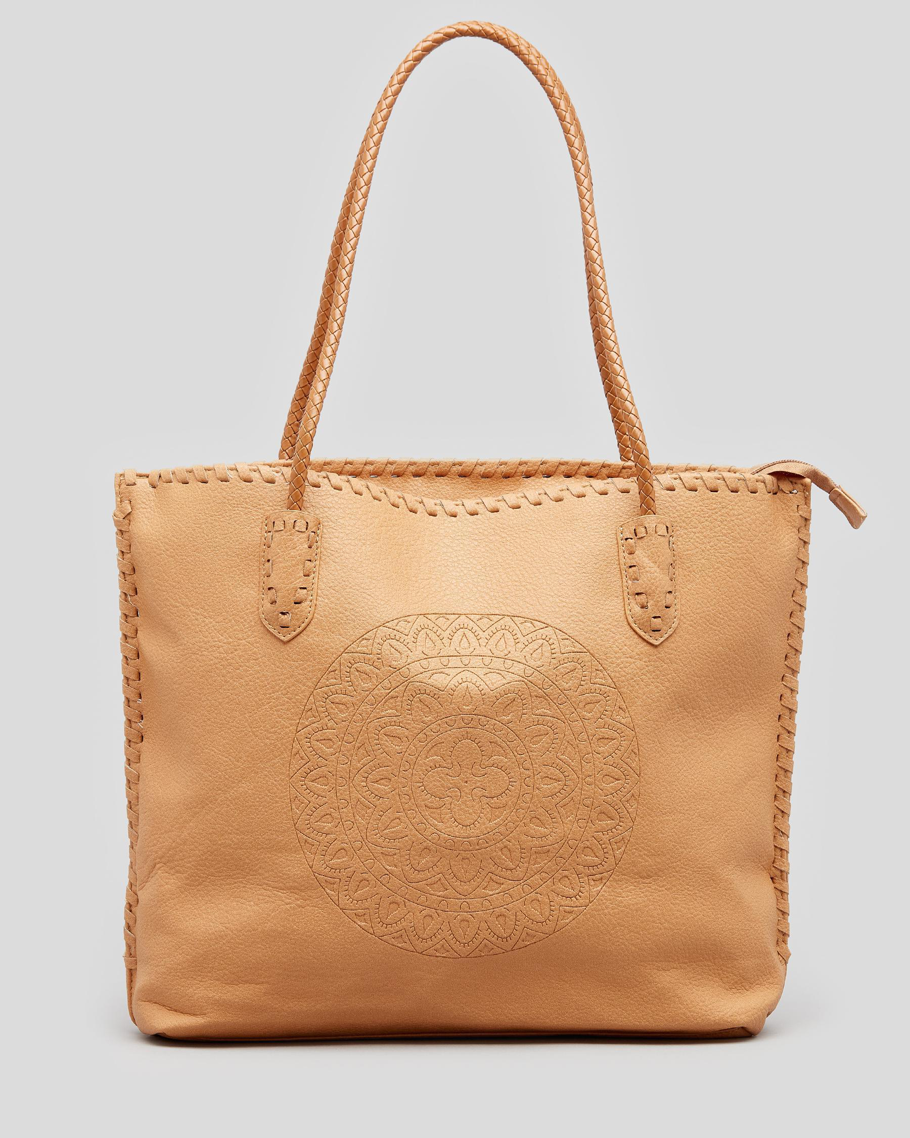 Shop Mooloola Juniper Big Bag In Tan - Fast Shipping & Easy Returns ...