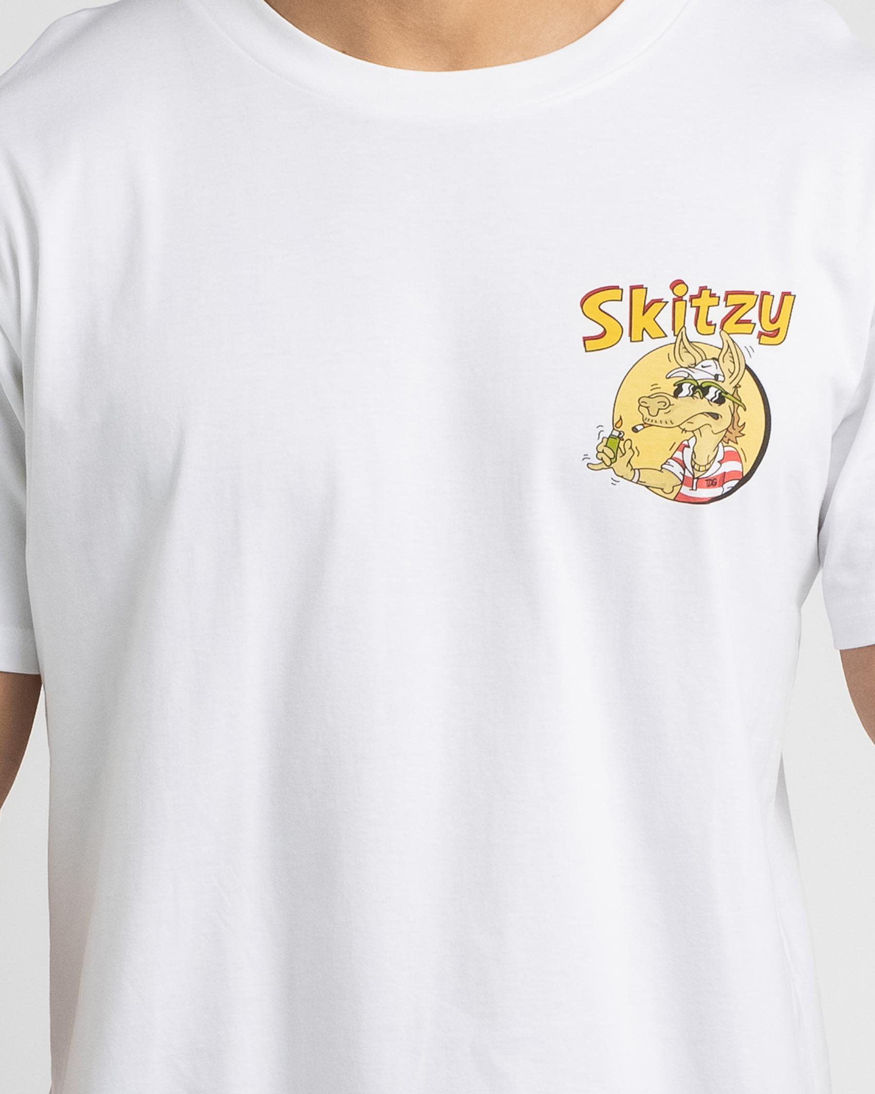 Shop Frothies Skitzy T-Shirt In White - Fast Shipping & Easy Returns ...
