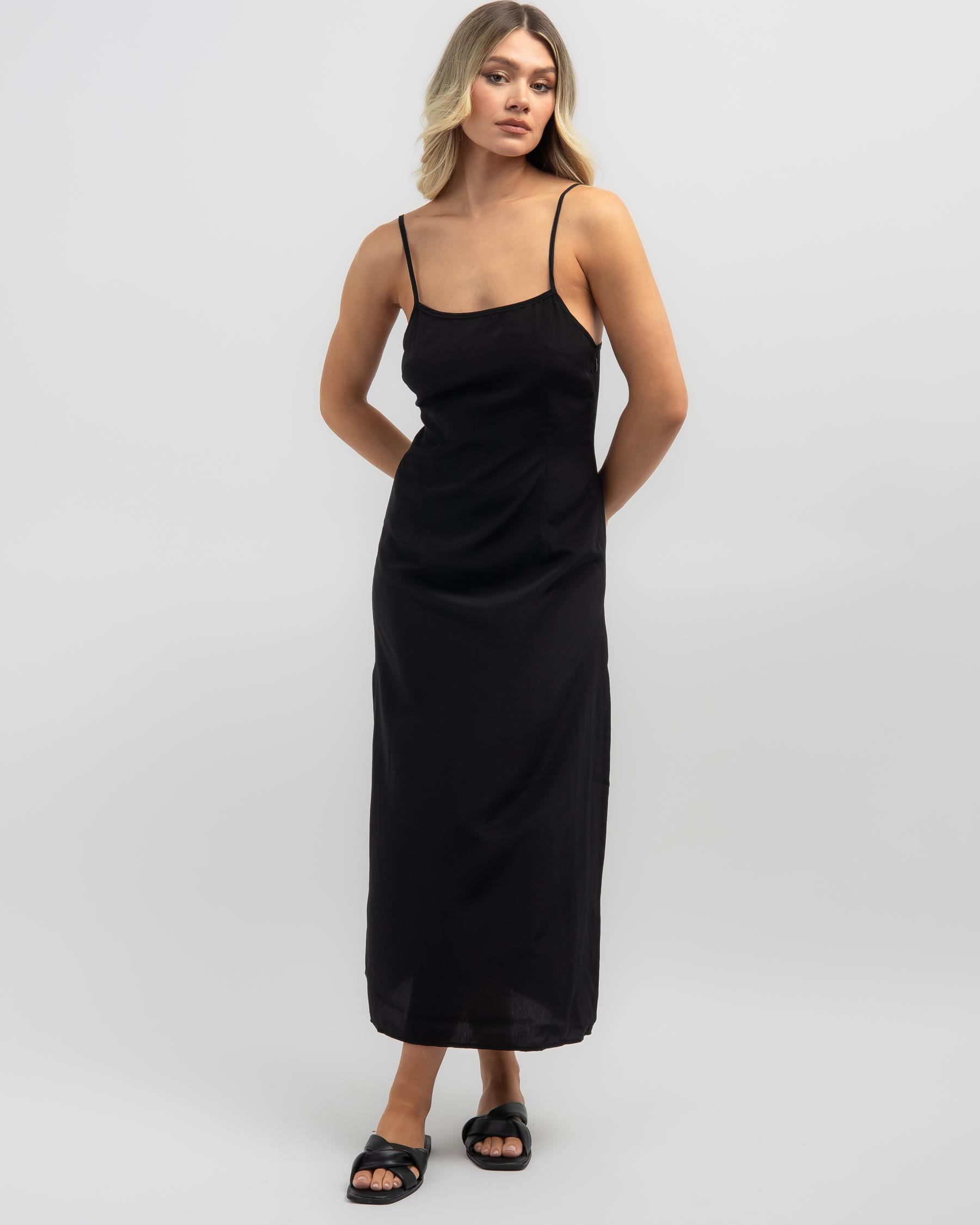Shop Rusty Porter Midi Dress In Black - Fast Shipping & Easy Returns ...