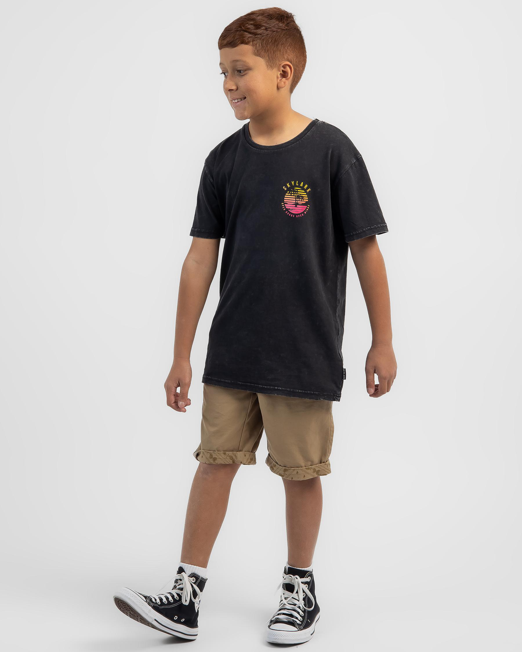 Shop Skylark Boys' Meander T-Shirt In Black Acid - Fast Shipping & Easy ...