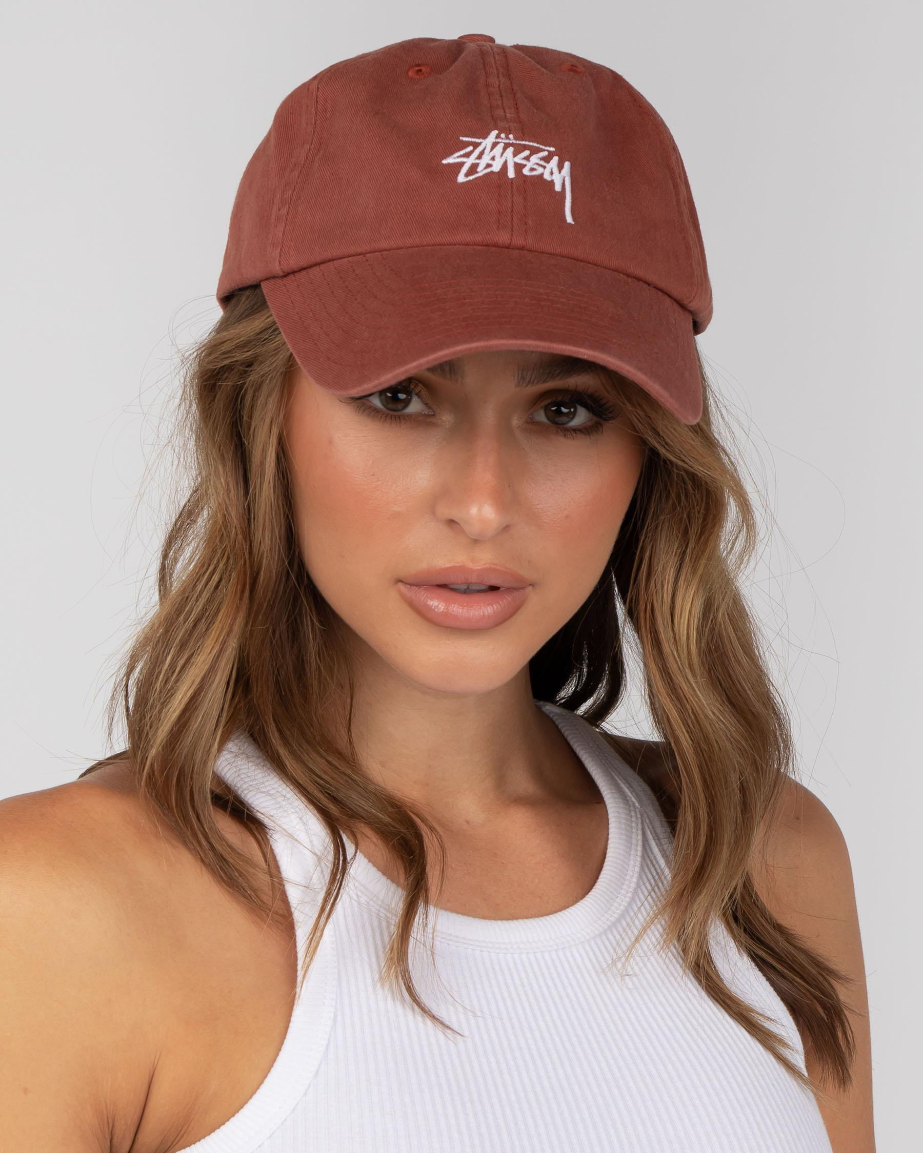 Shop Stussy Stock Low Pro Cap In Brick - Fast Shipping & Easy Returns ...