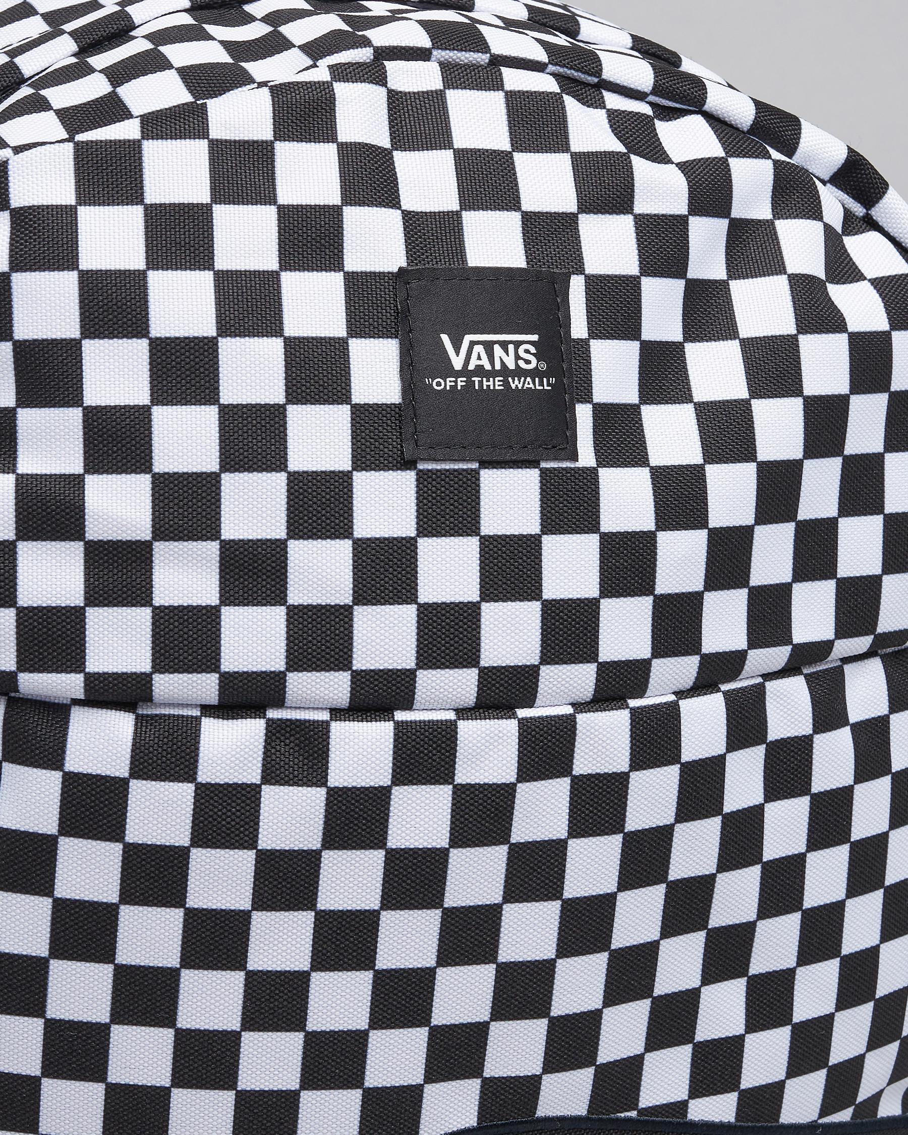 Vans Construct Skool Backpack In Black/white Check - FREE* Shipping ...